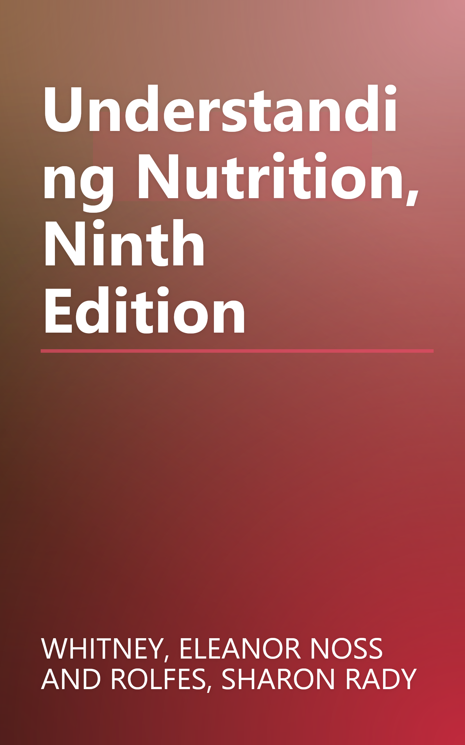 Understanding Nutrition, Ninth Edition book cover