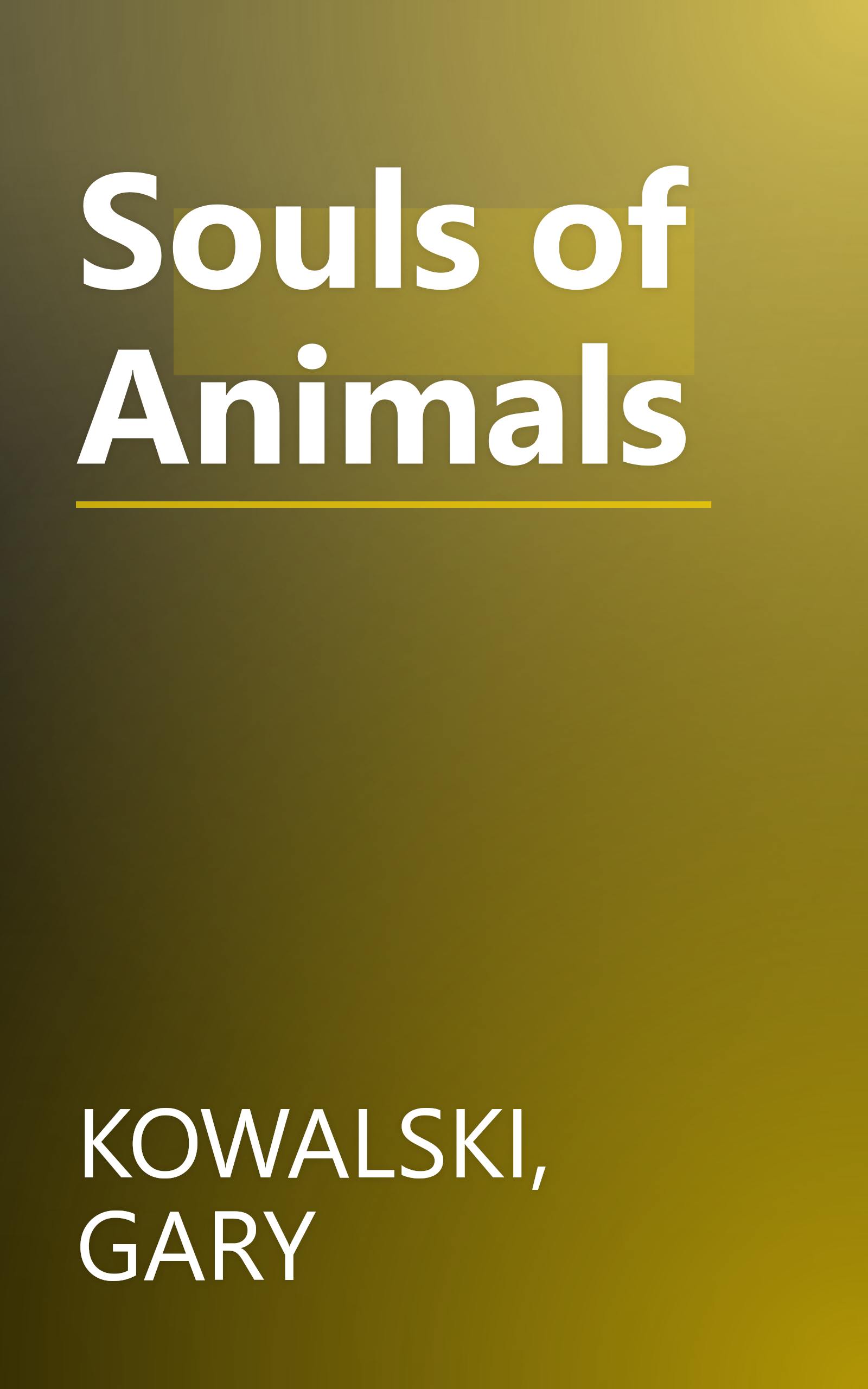 Souls of Animals book cover