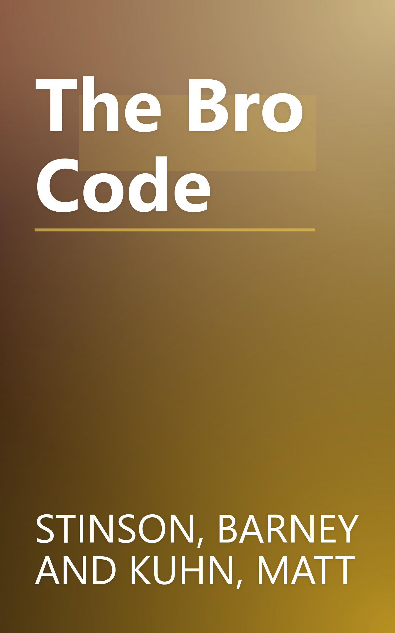 The Bro Code book cover