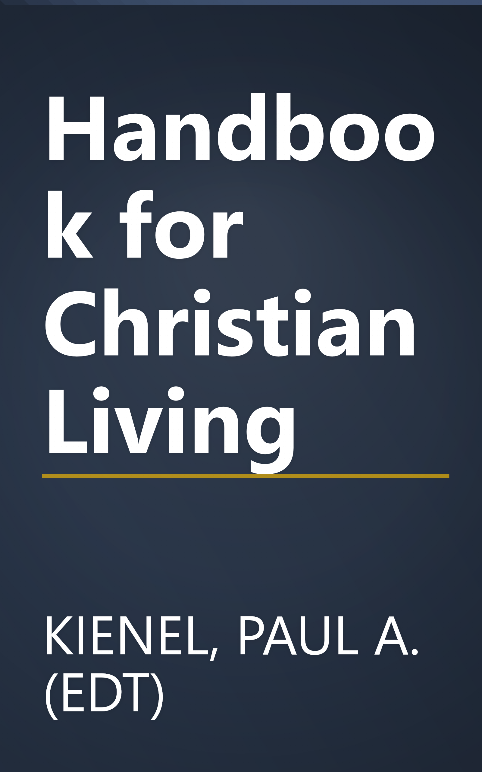 Handbook for Christian Living book cover