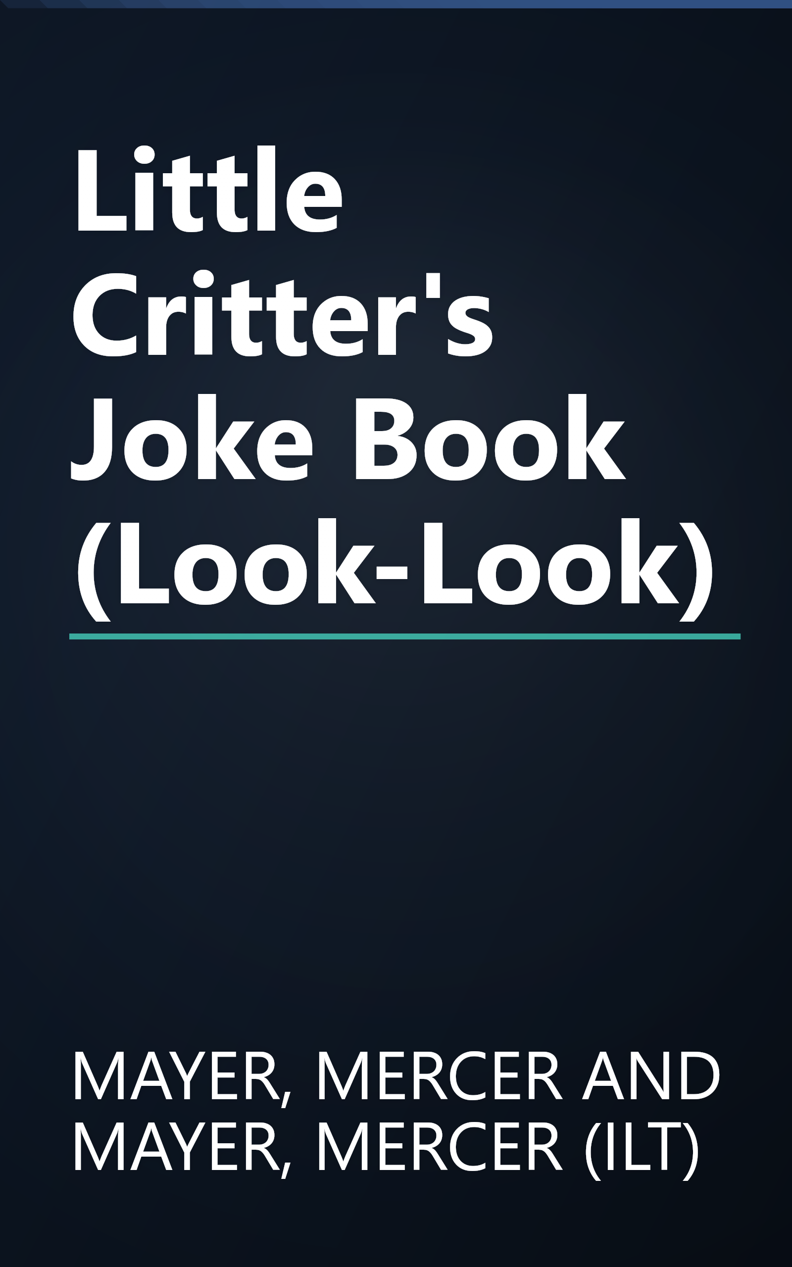 Little Critter's Joke Book (Look-Look) book cover