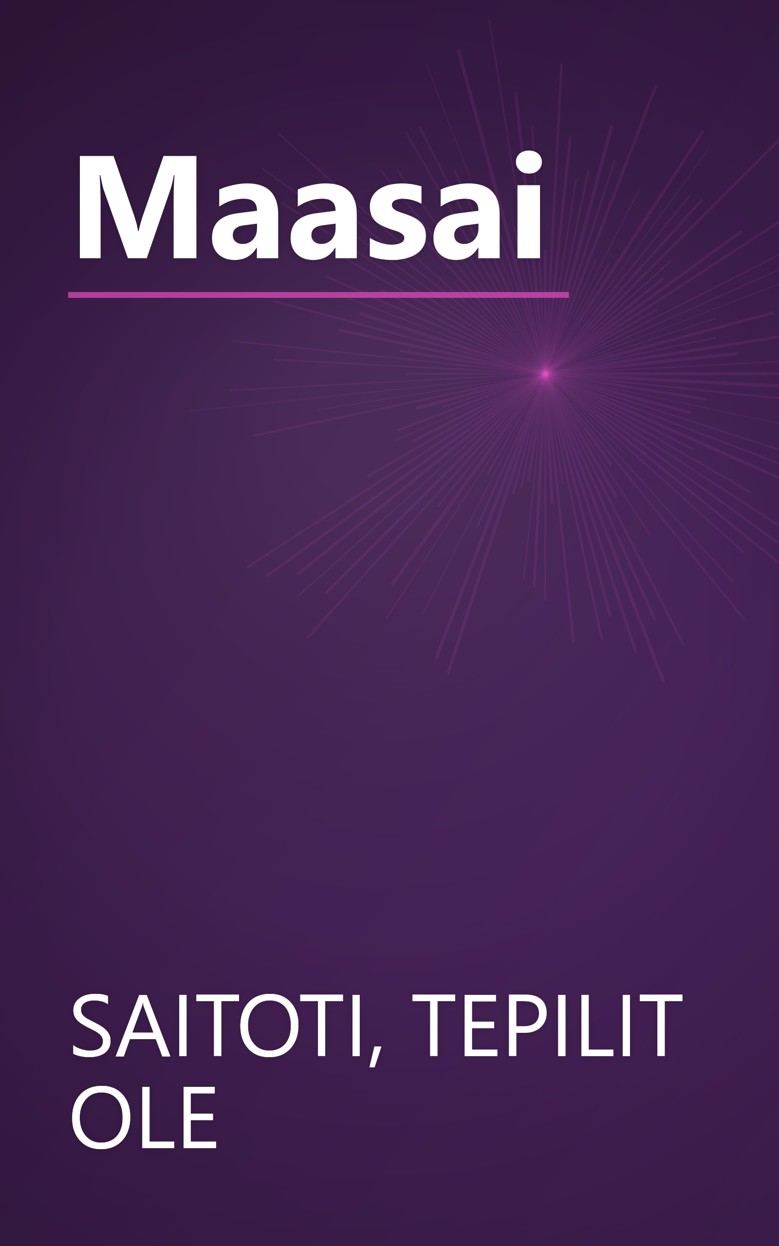 Maasai book cover