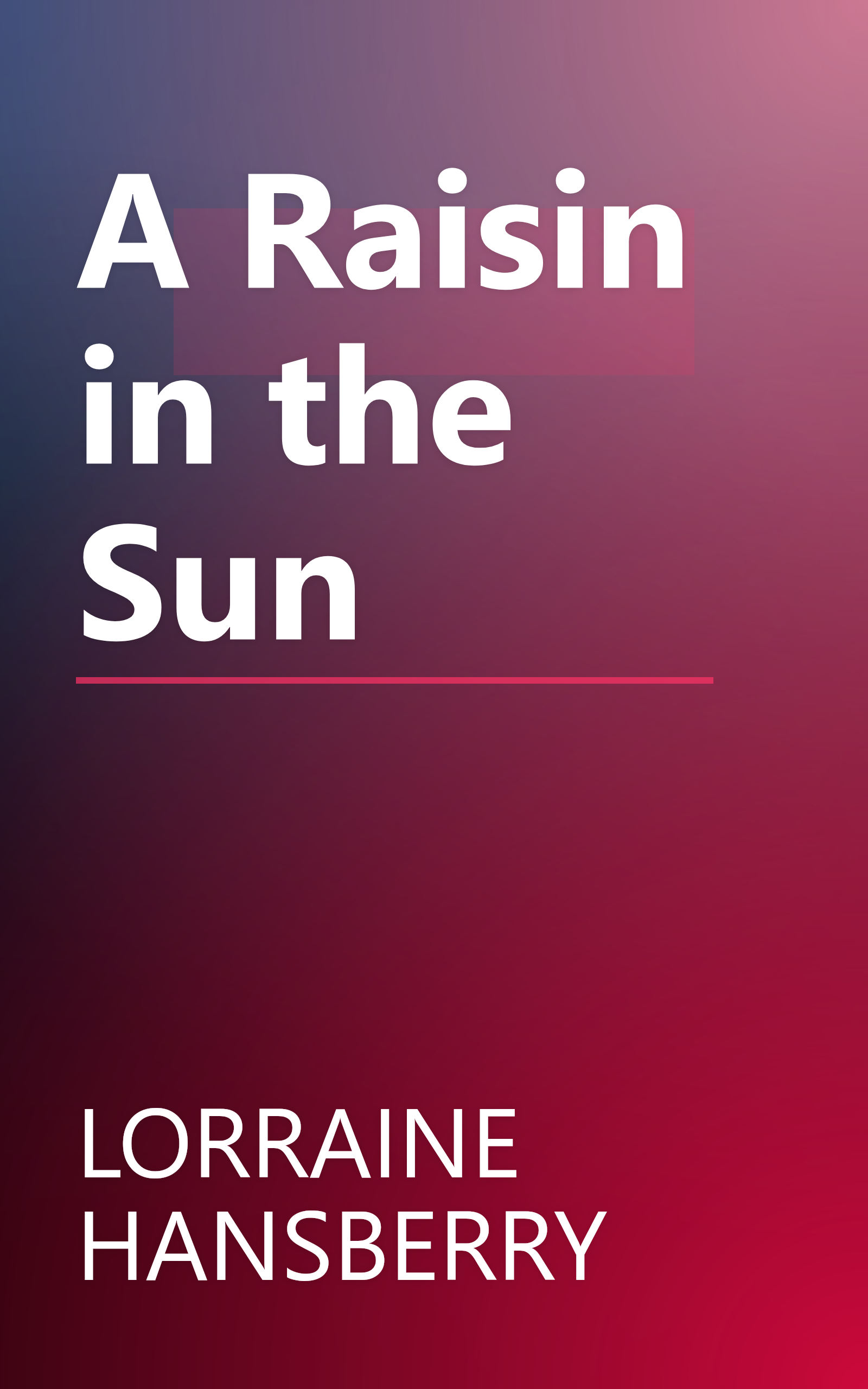 A Raisin in the Sun book cover