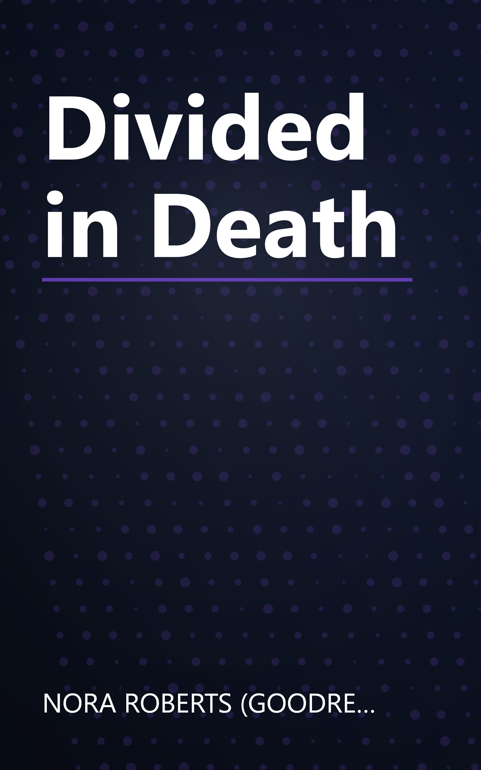 Divided in Death book cover