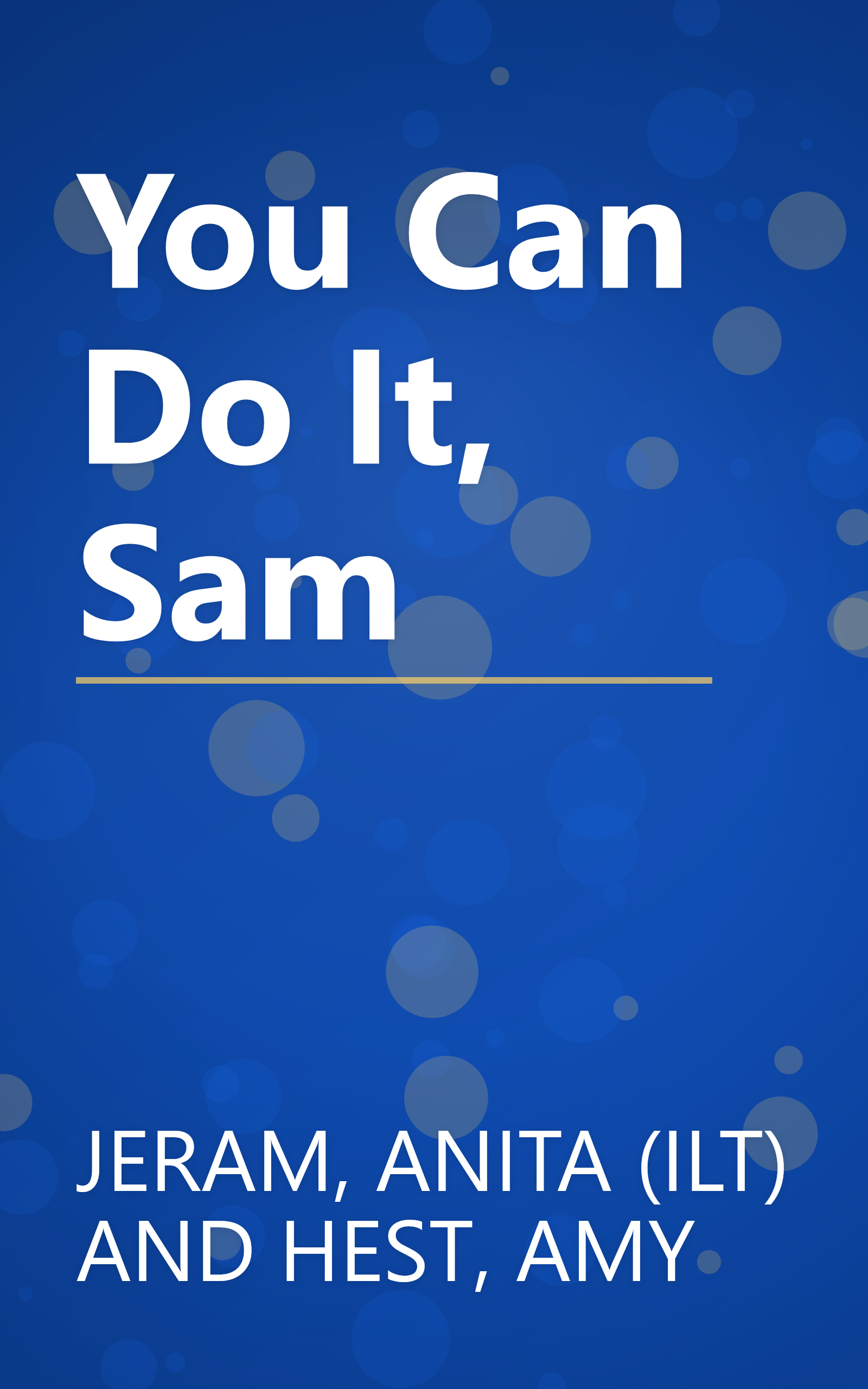 You Can Do It, Sam book cover