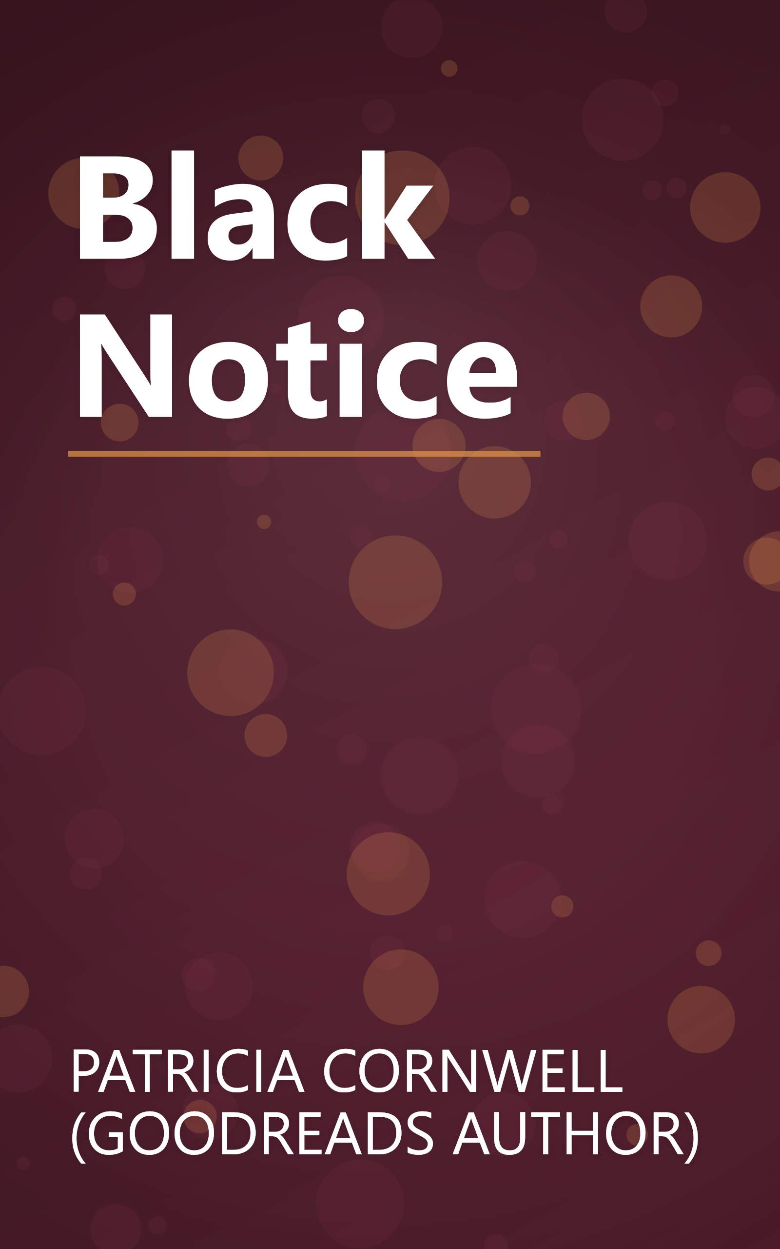 Black Notice book cover