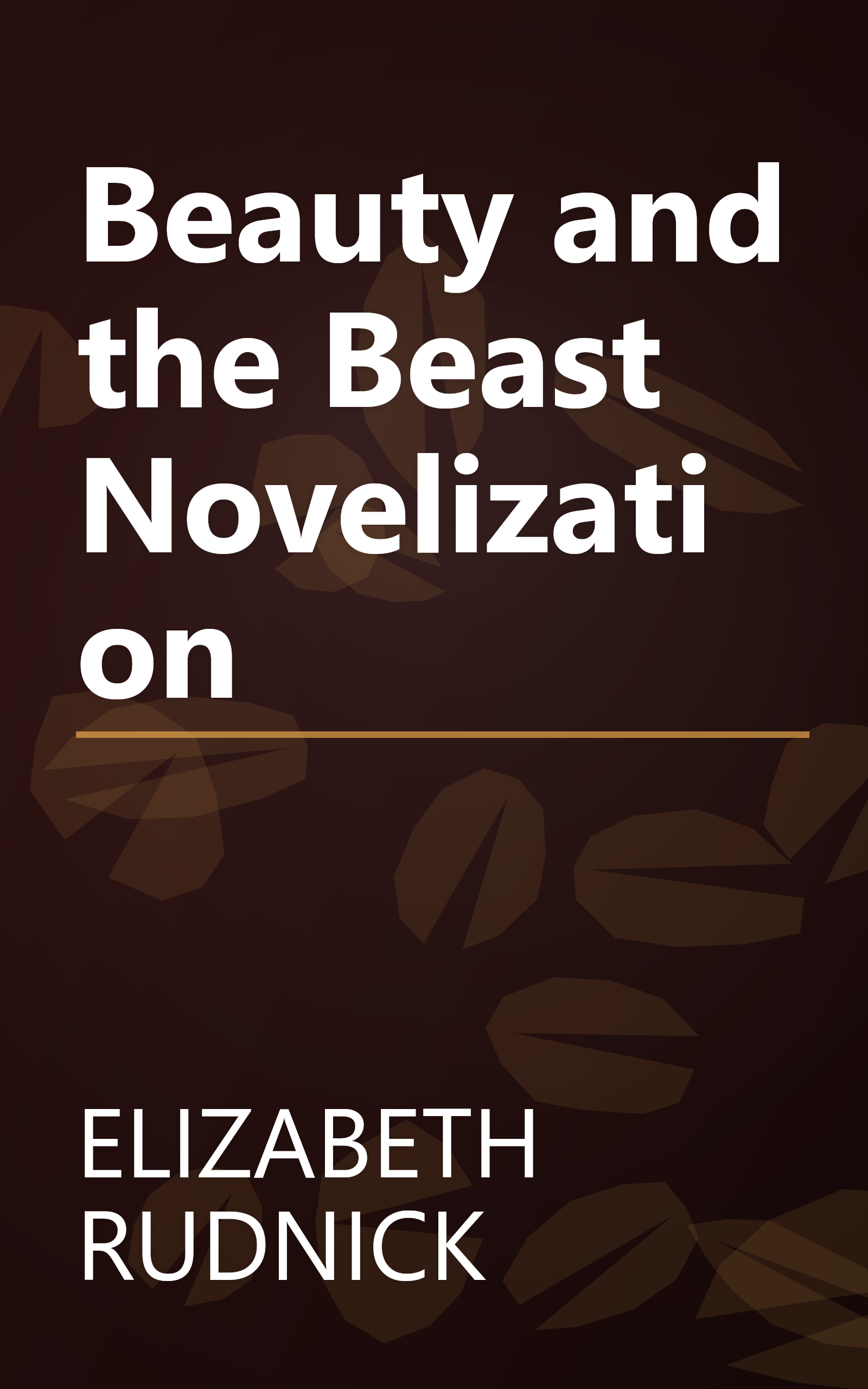 Beauty and the Beast Novelization book cover