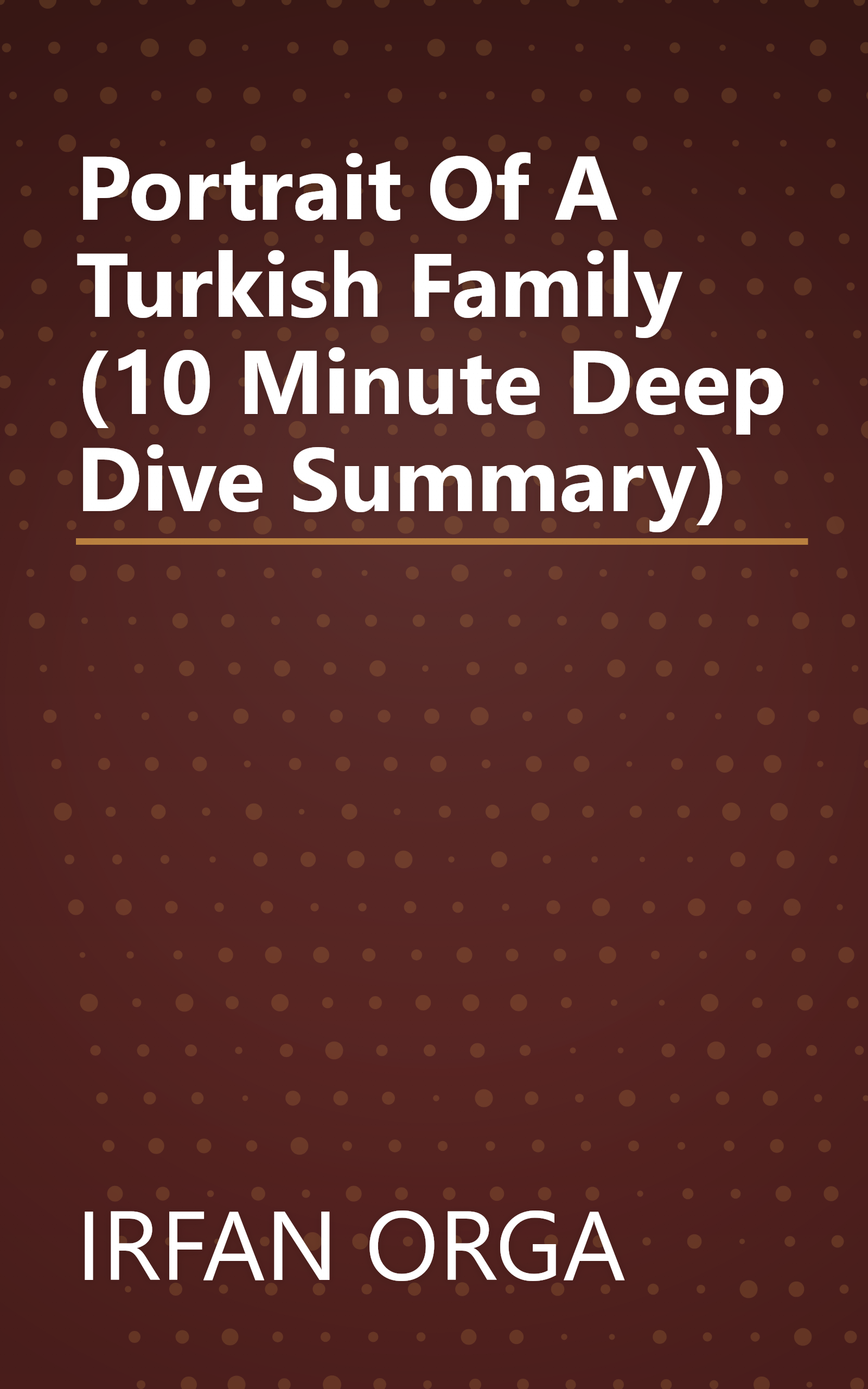 Portrait Of A Turkish Family (10 Minute   Deep Dive Summary) book cover