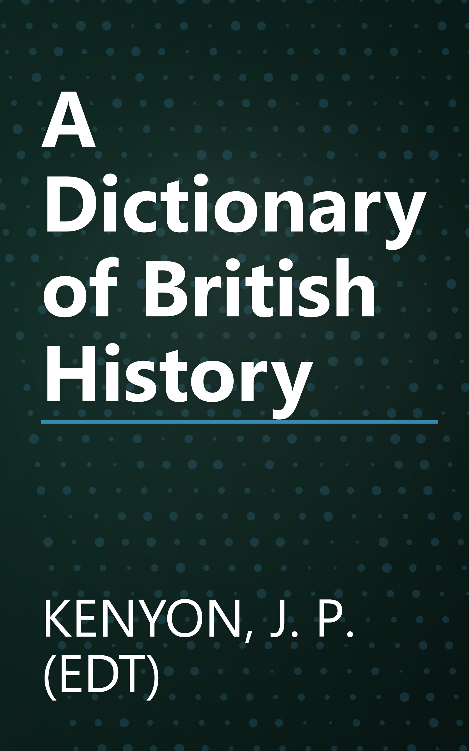 A Dictionary of British History book cover