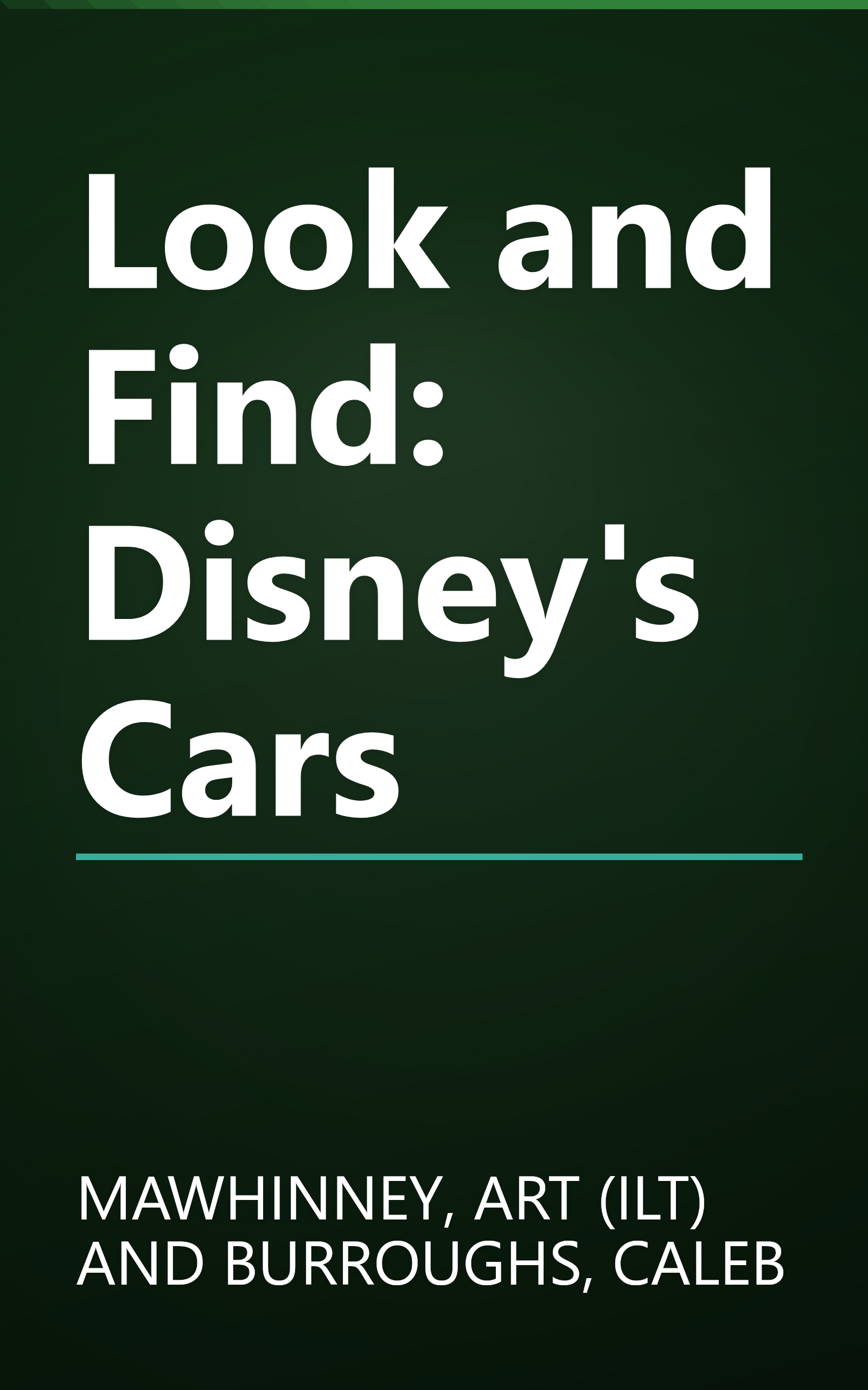 Look and Find: Disney's Cars book cover