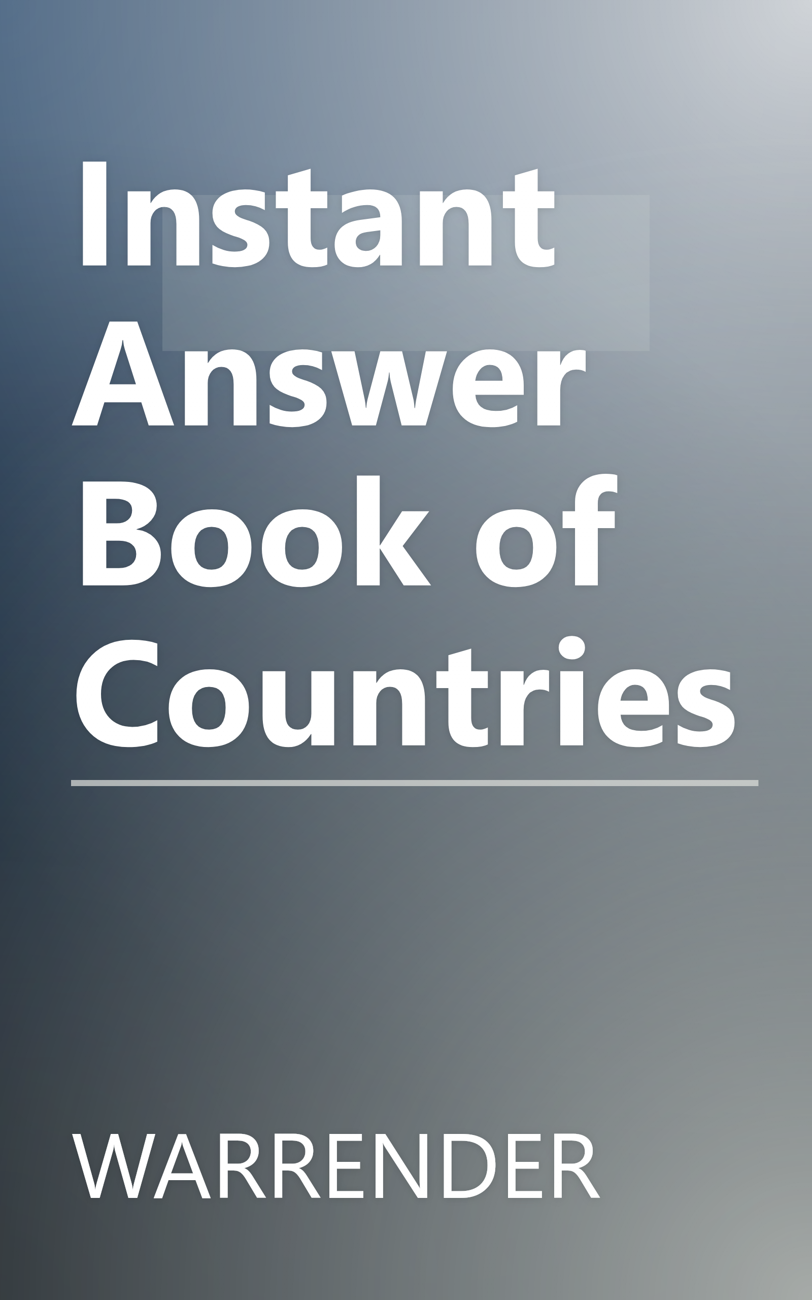 Instant Answer Book of Countries book cover