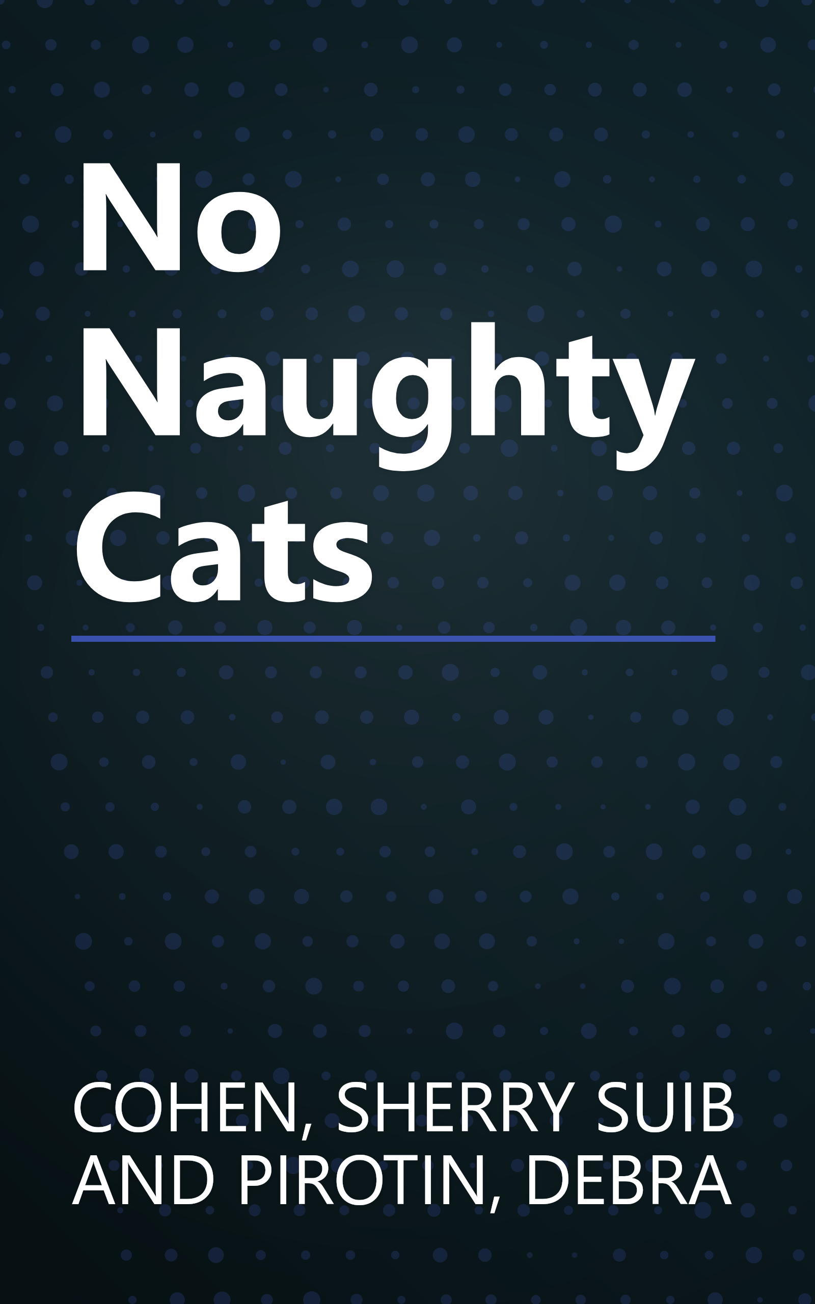 No Naughty Cats book cover