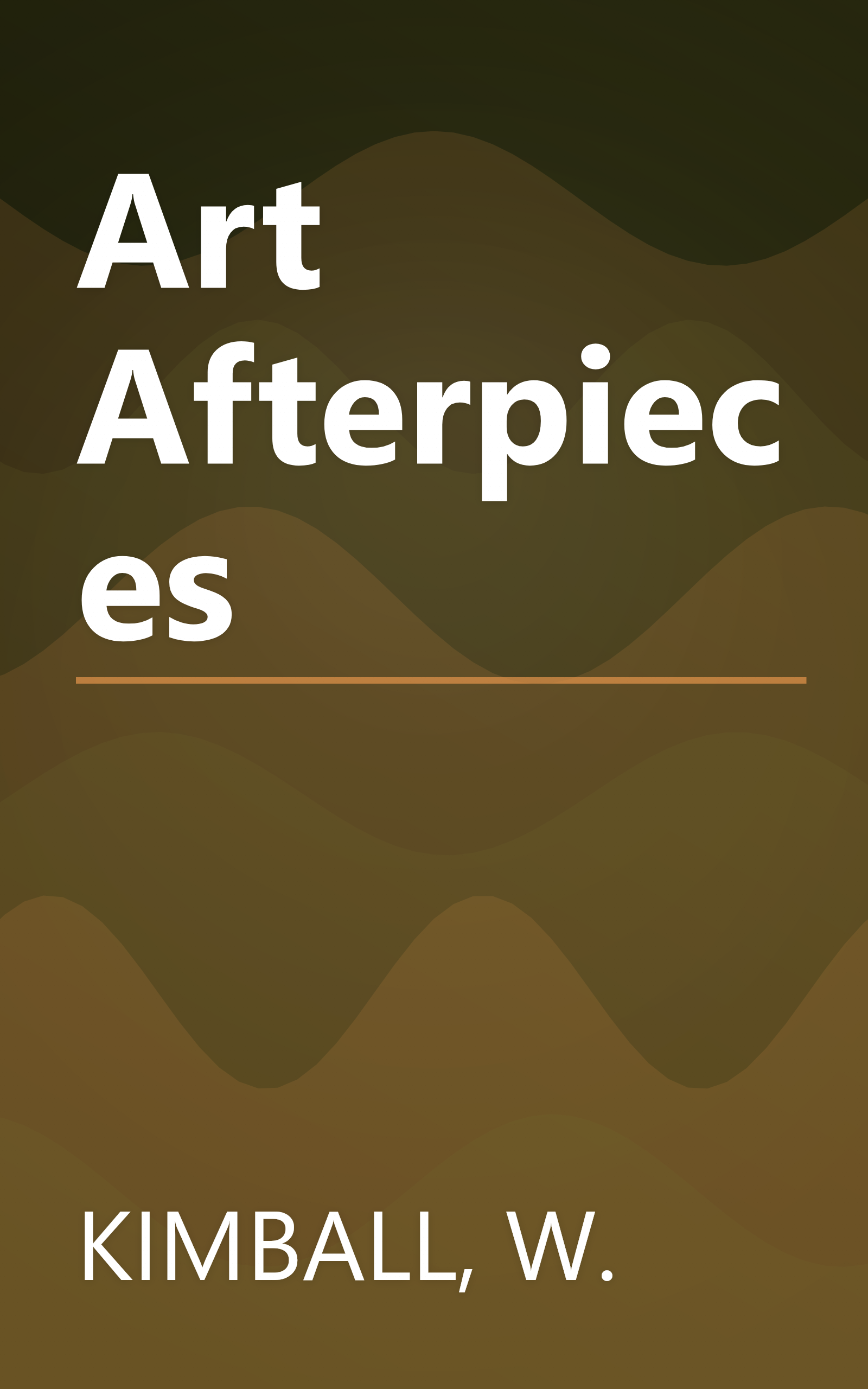 Art Afterpieces book cover