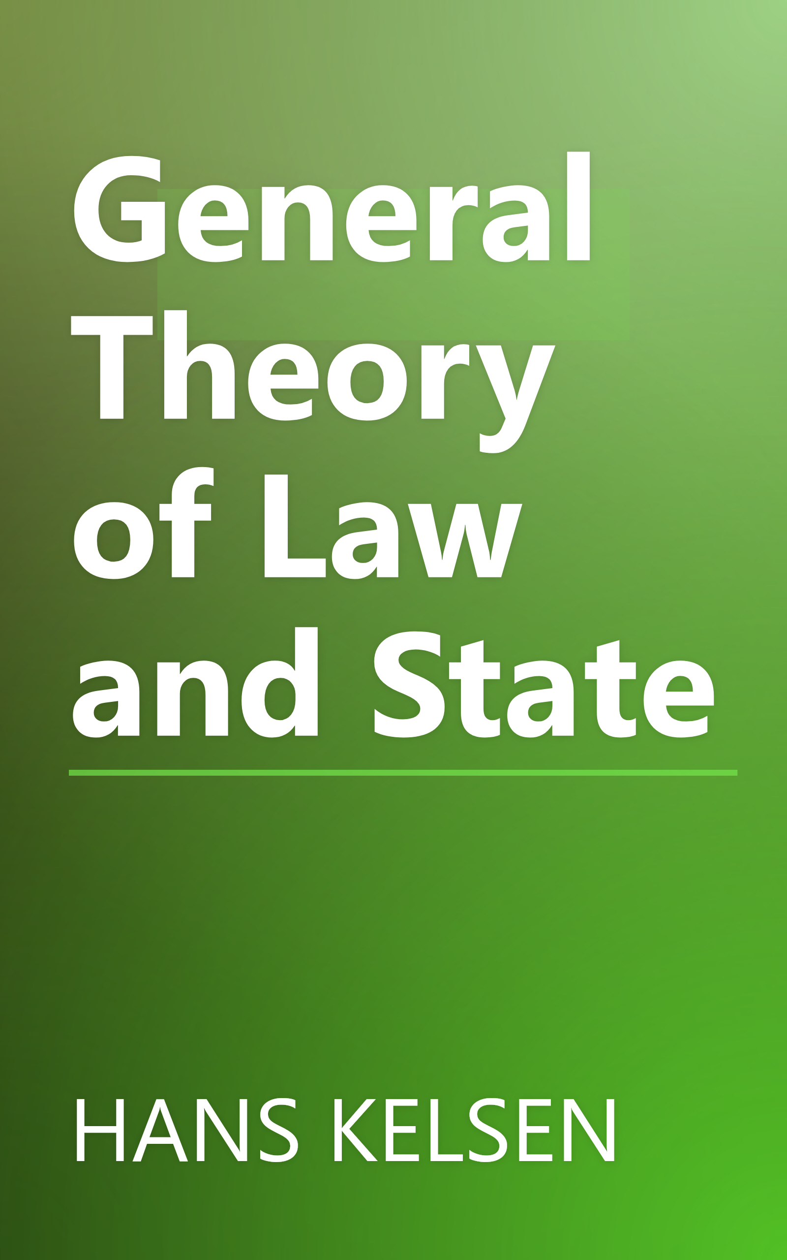 General Theory of Law and State book cover