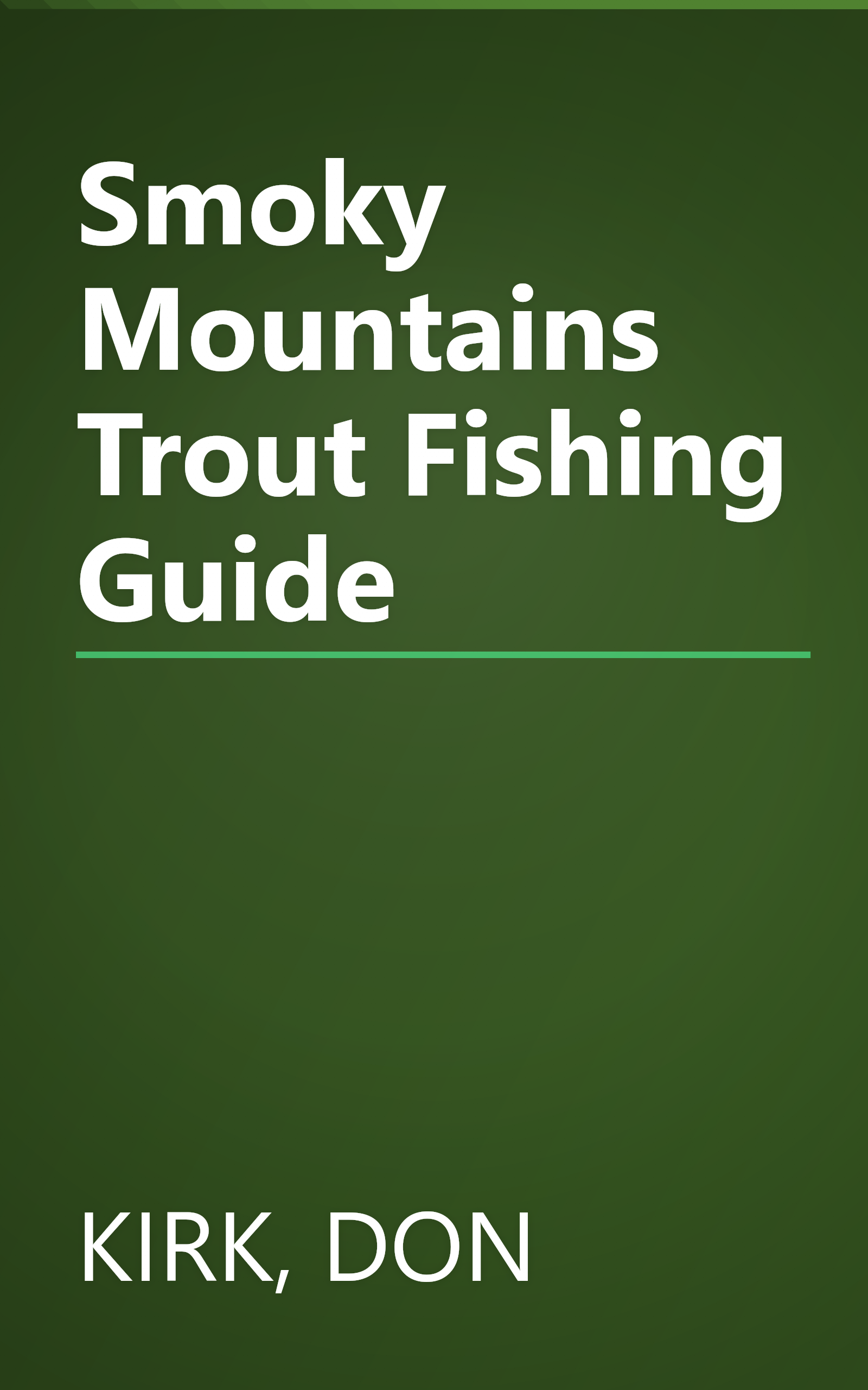 Smoky Mountains Trout Fishing Guide book cover