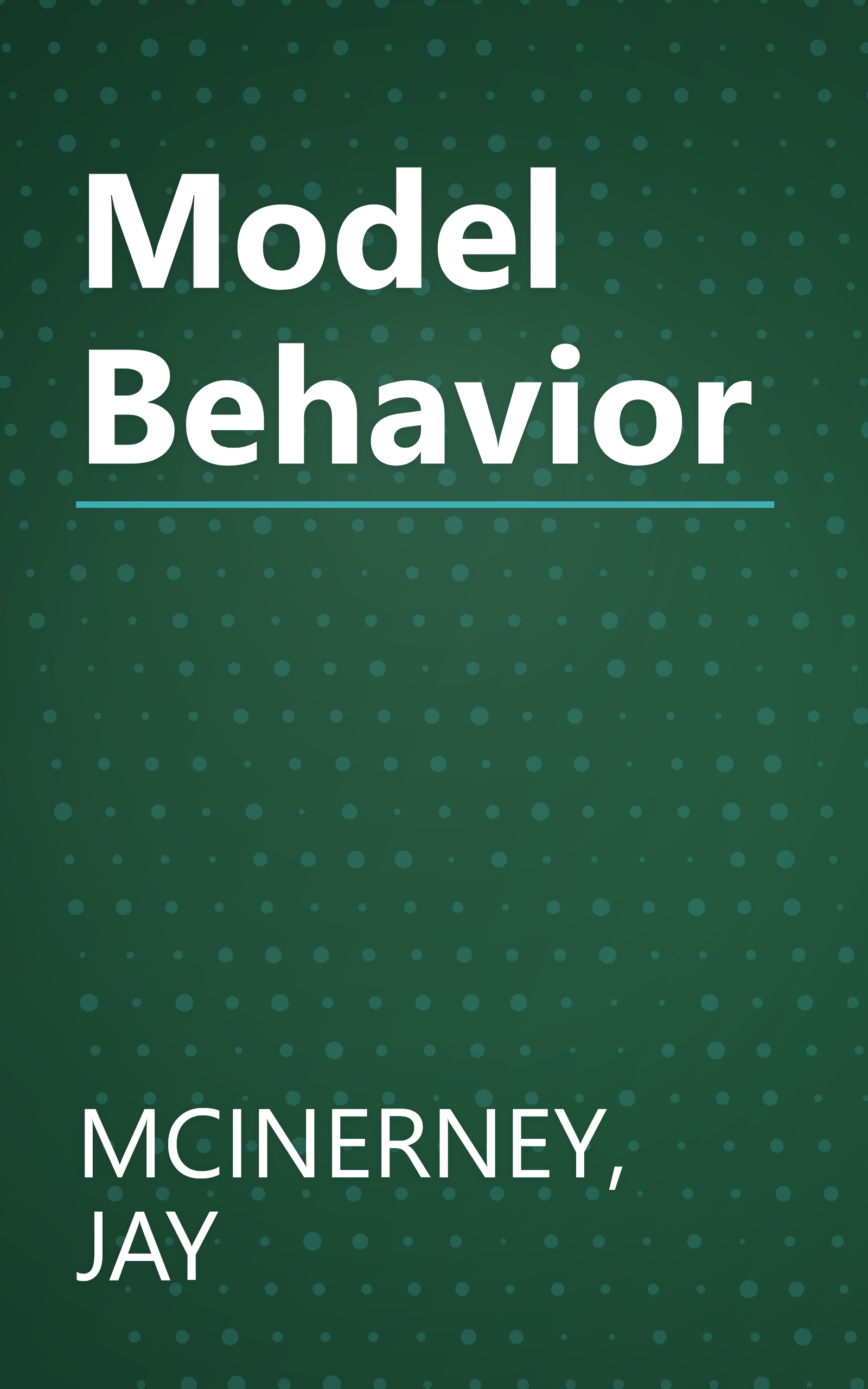 Model Behavior book cover