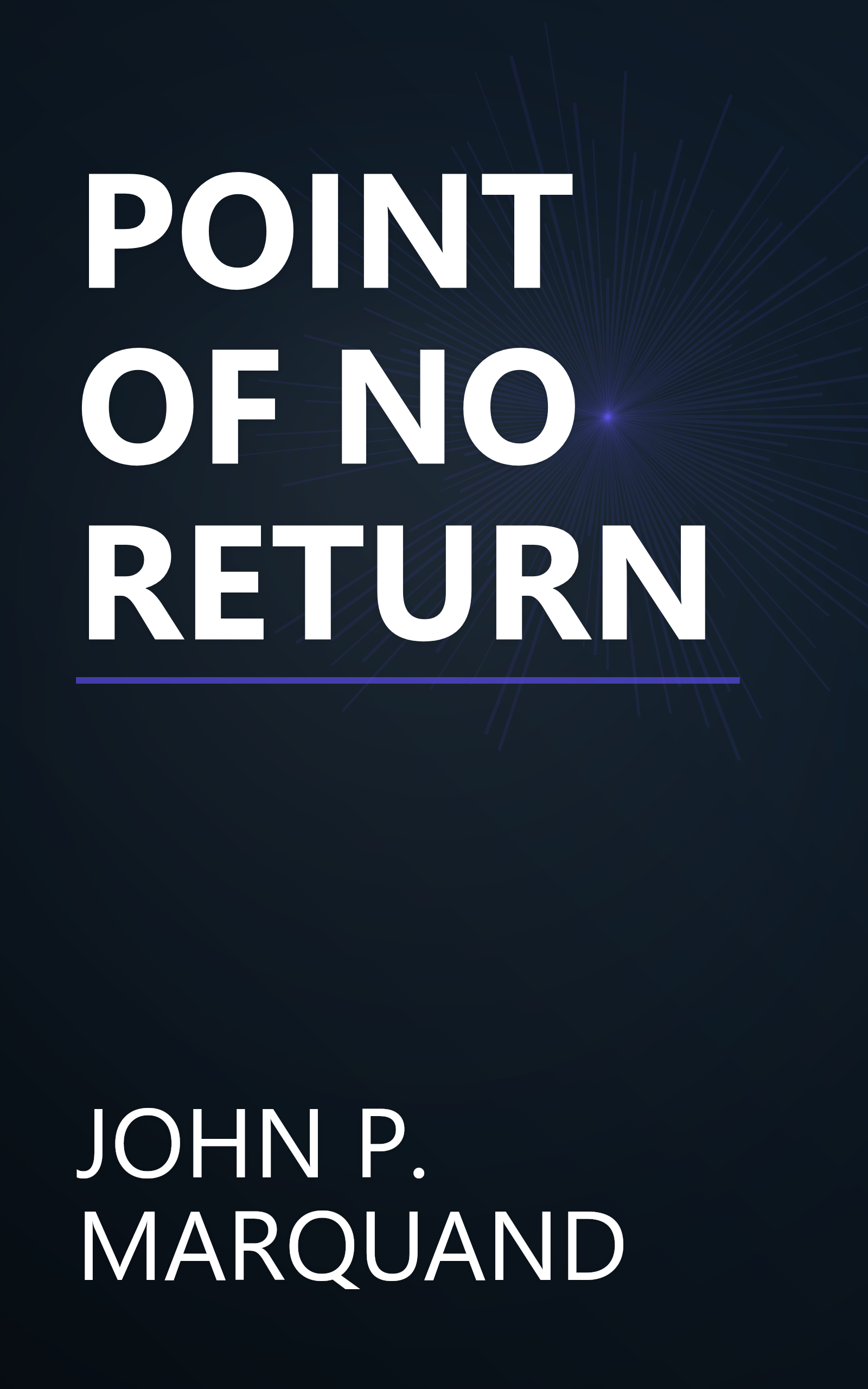 POINT OF NO RETURN book cover