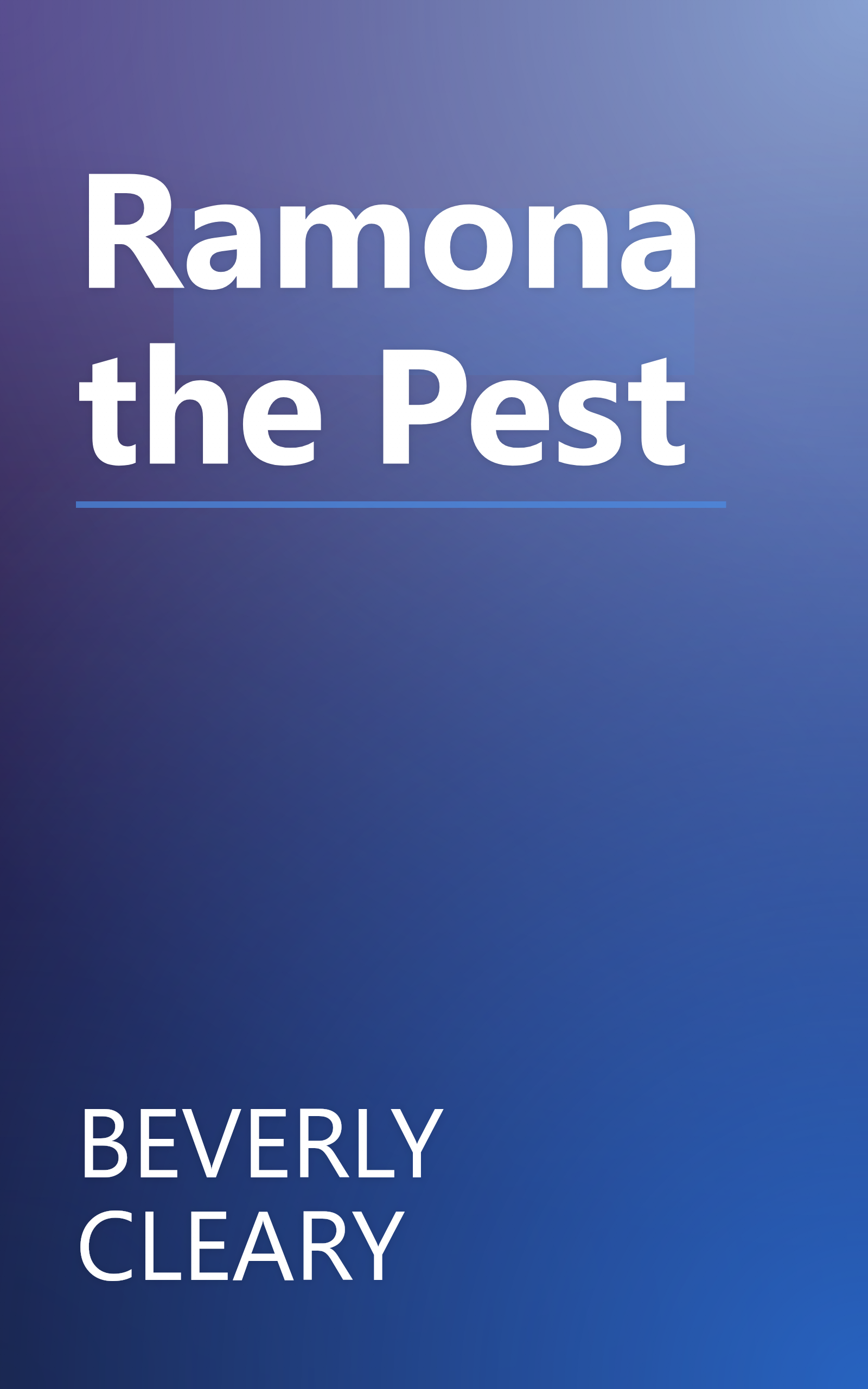 Ramona the Pest book cover
