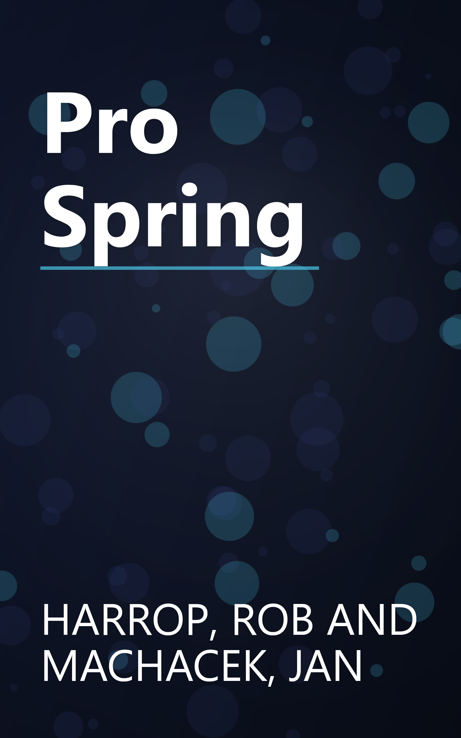 Pro Spring book cover