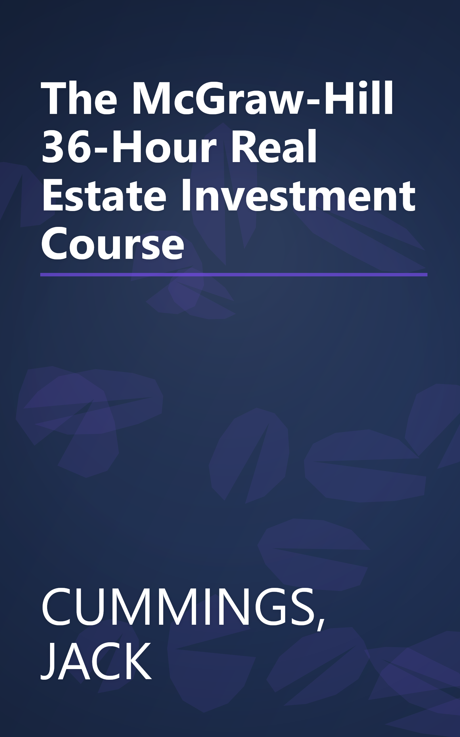 The McGraw-Hill 36-Hour Real Estate Investment Course book cover