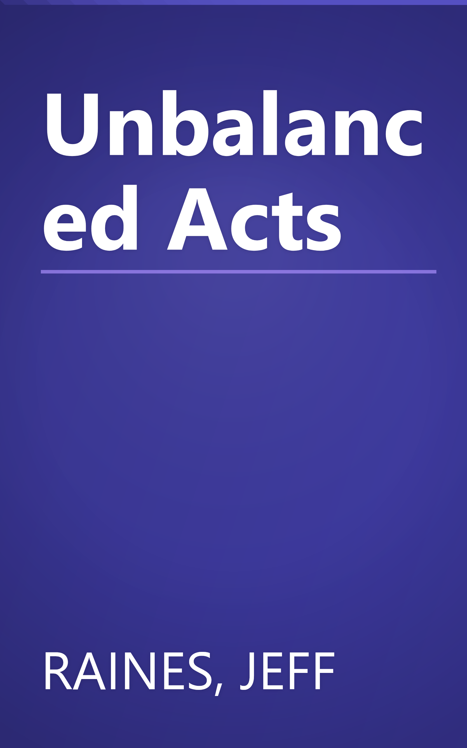 Unbalanced Acts book cover