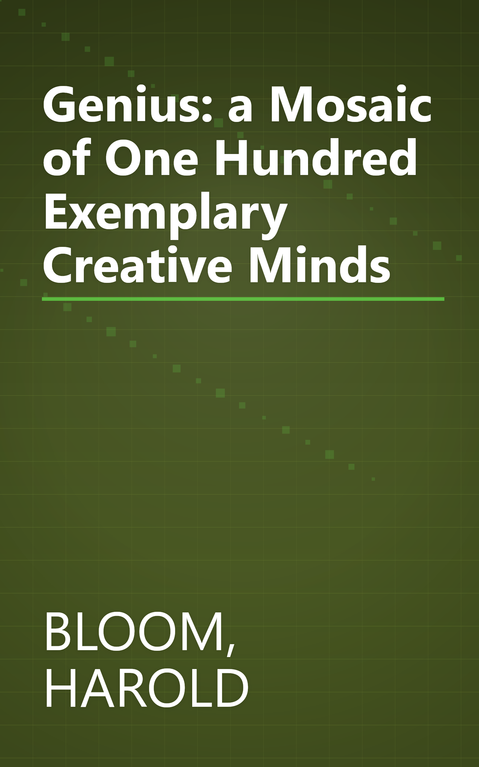 Genius: a Mosaic of One Hundred Exemplary Creative Minds book cover