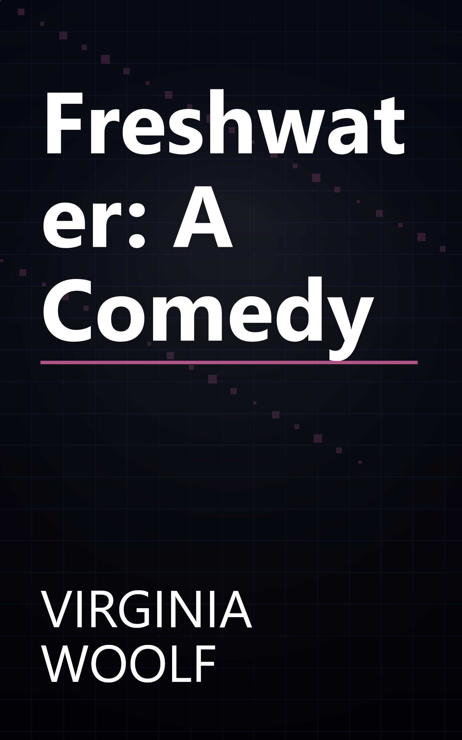 Freshwater: A Comedy book cover