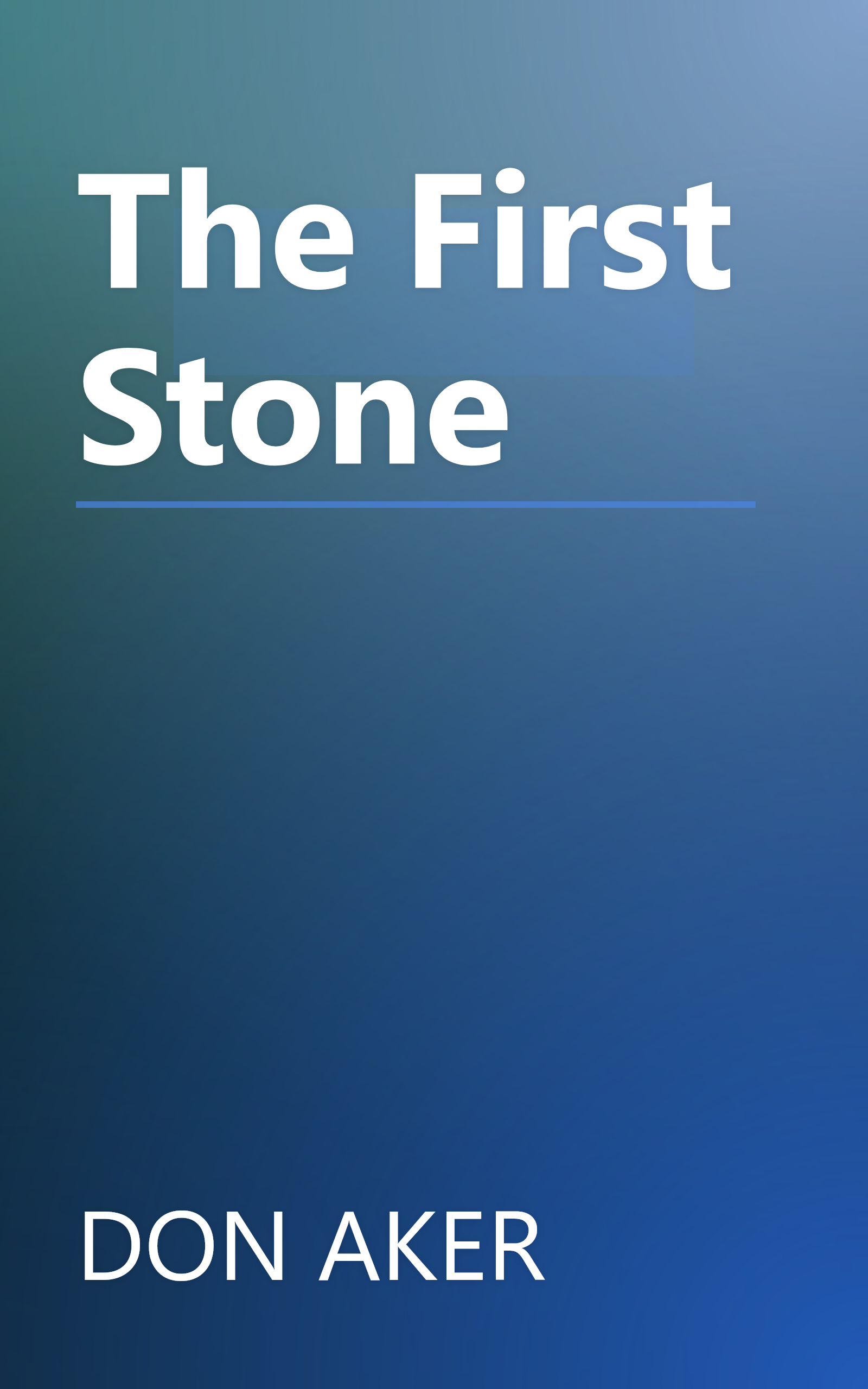 The First Stone book cover
