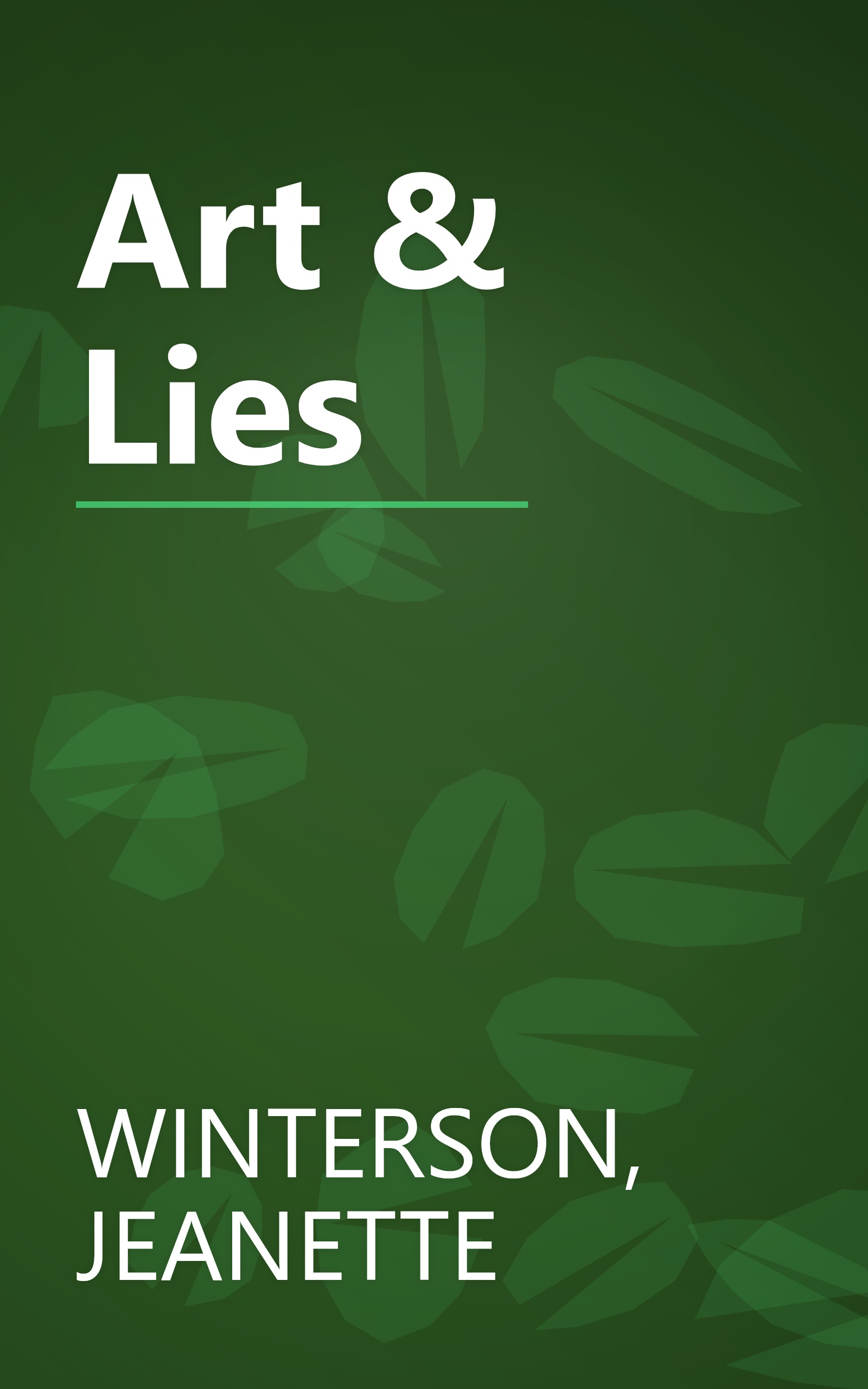 Art & Lies book cover