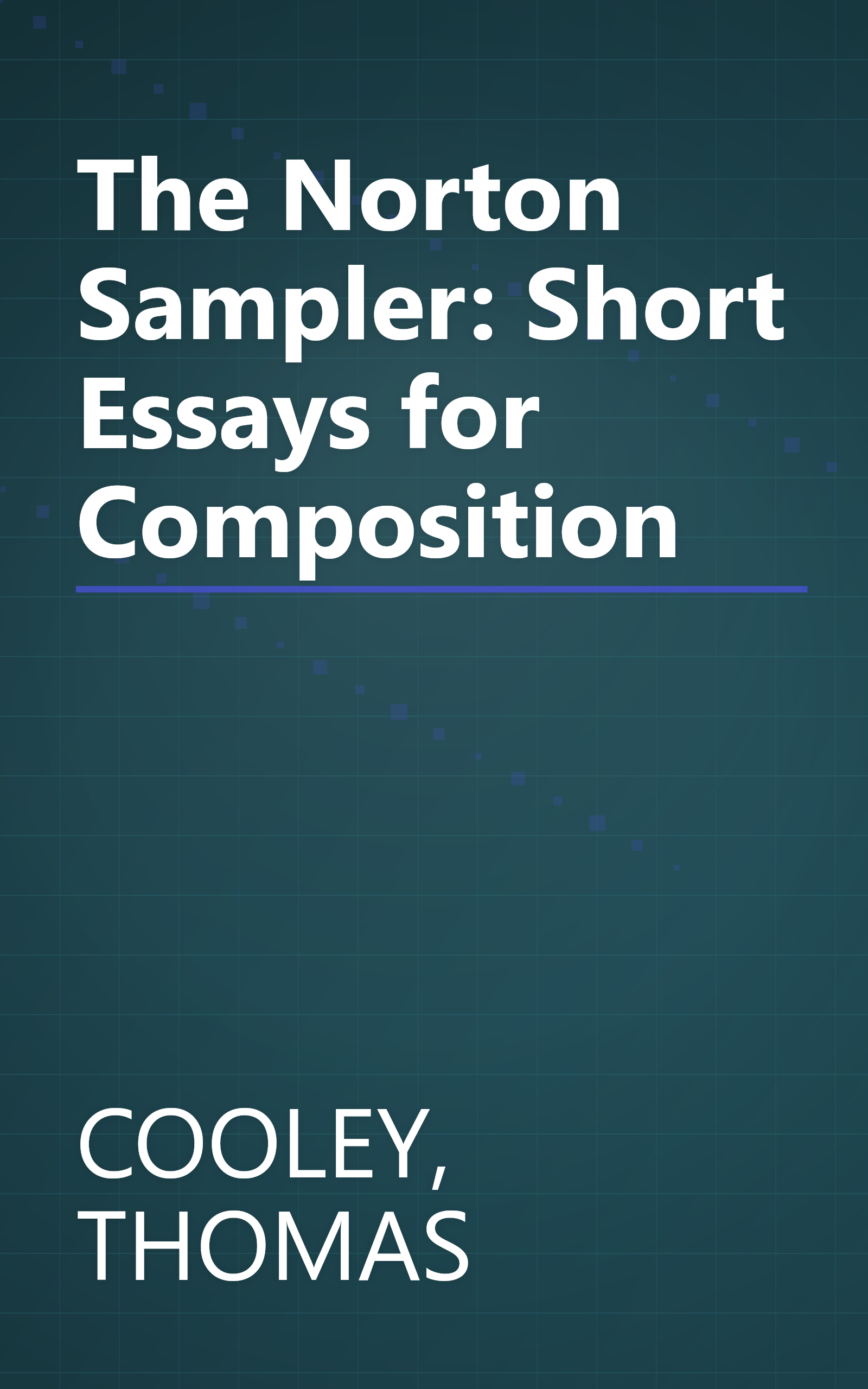 The Norton Sampler: Short Essays for Composition book cover