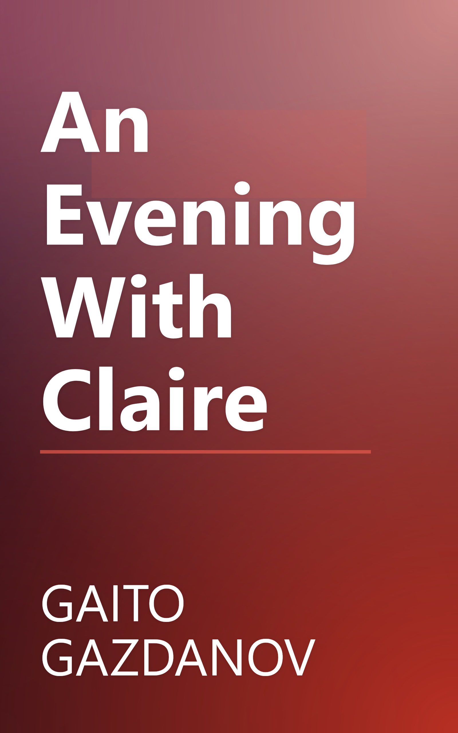 An Evening With Claire book cover