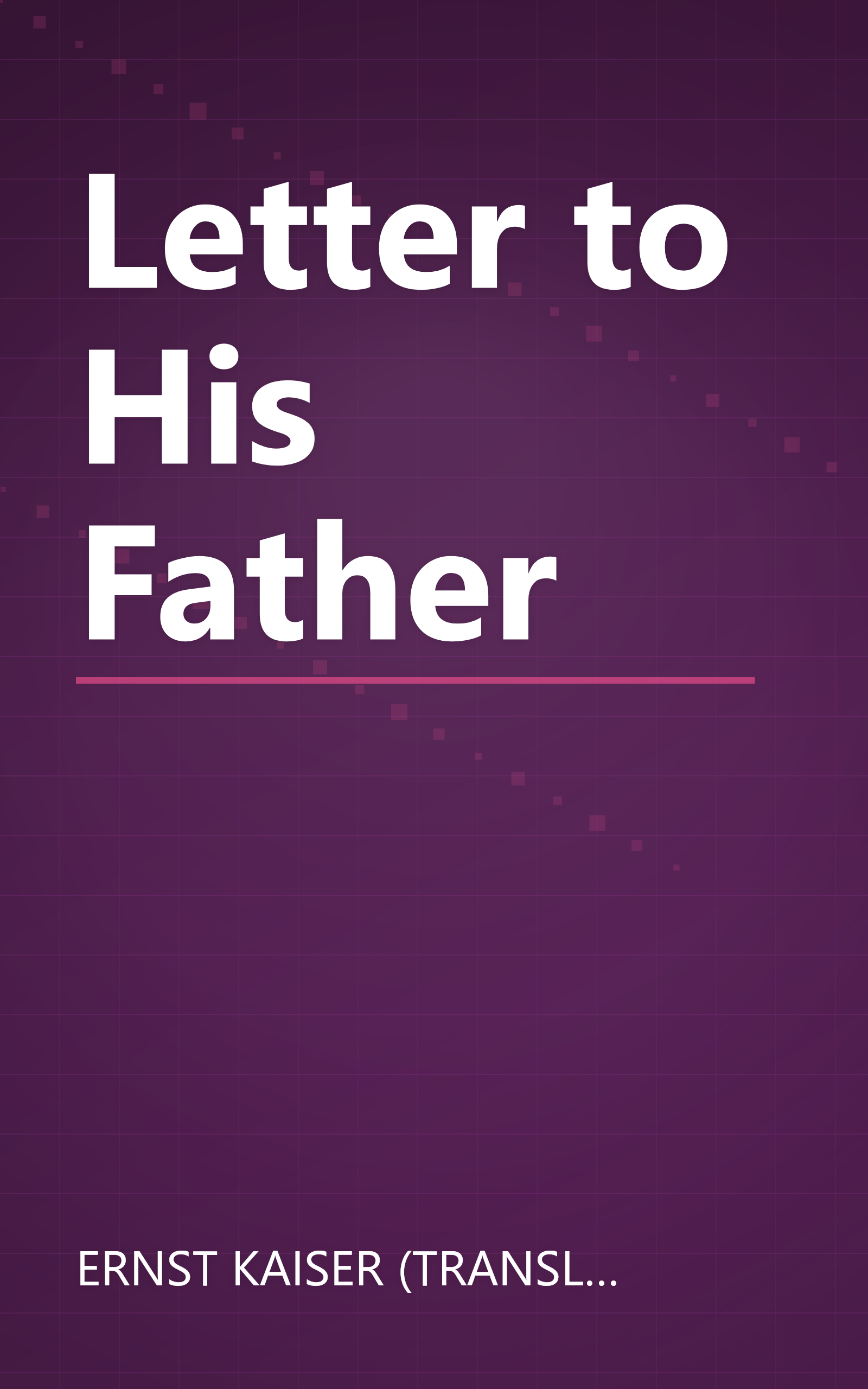Letter to His Father book cover