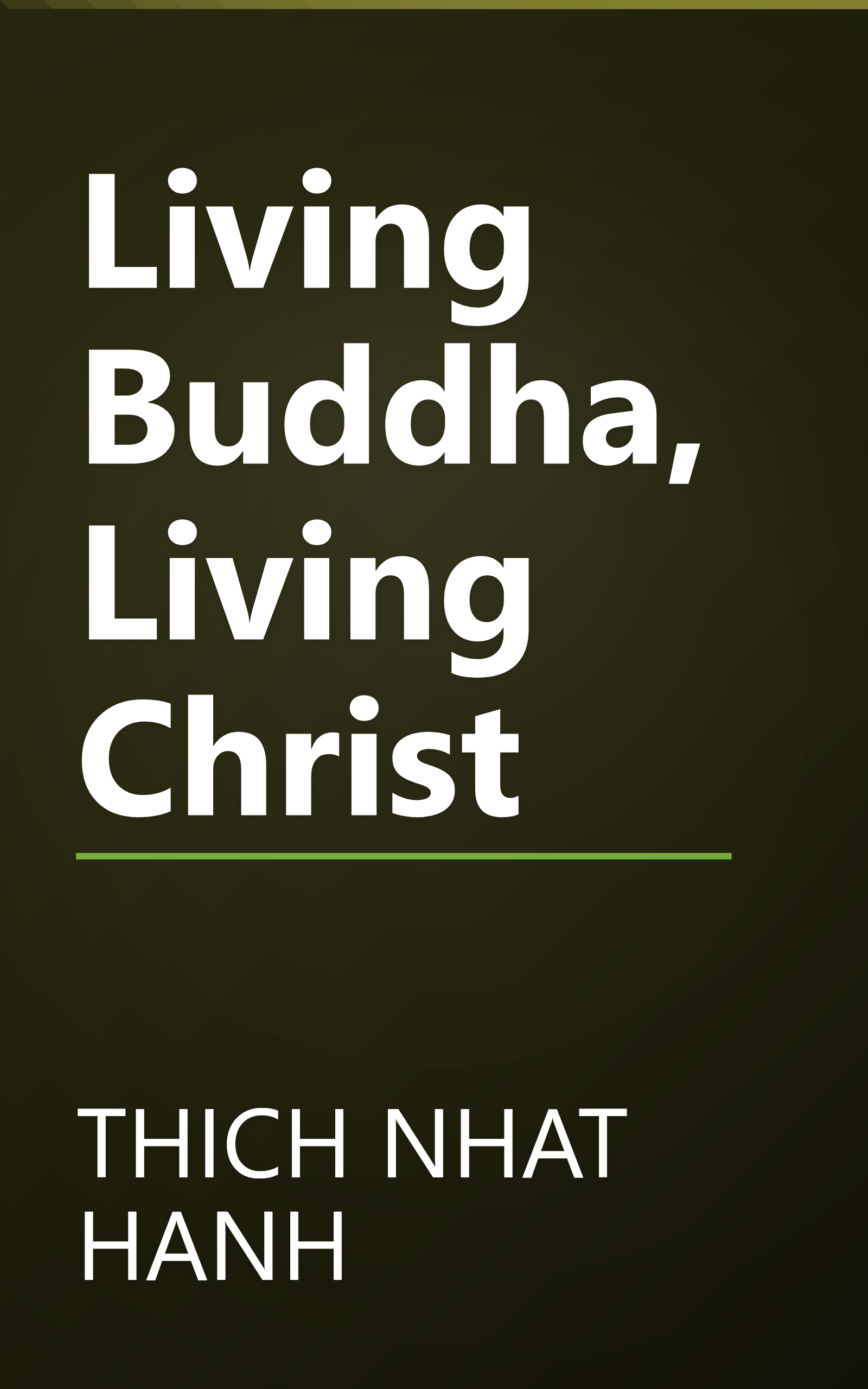 Living Buddha, Living Christ book cover