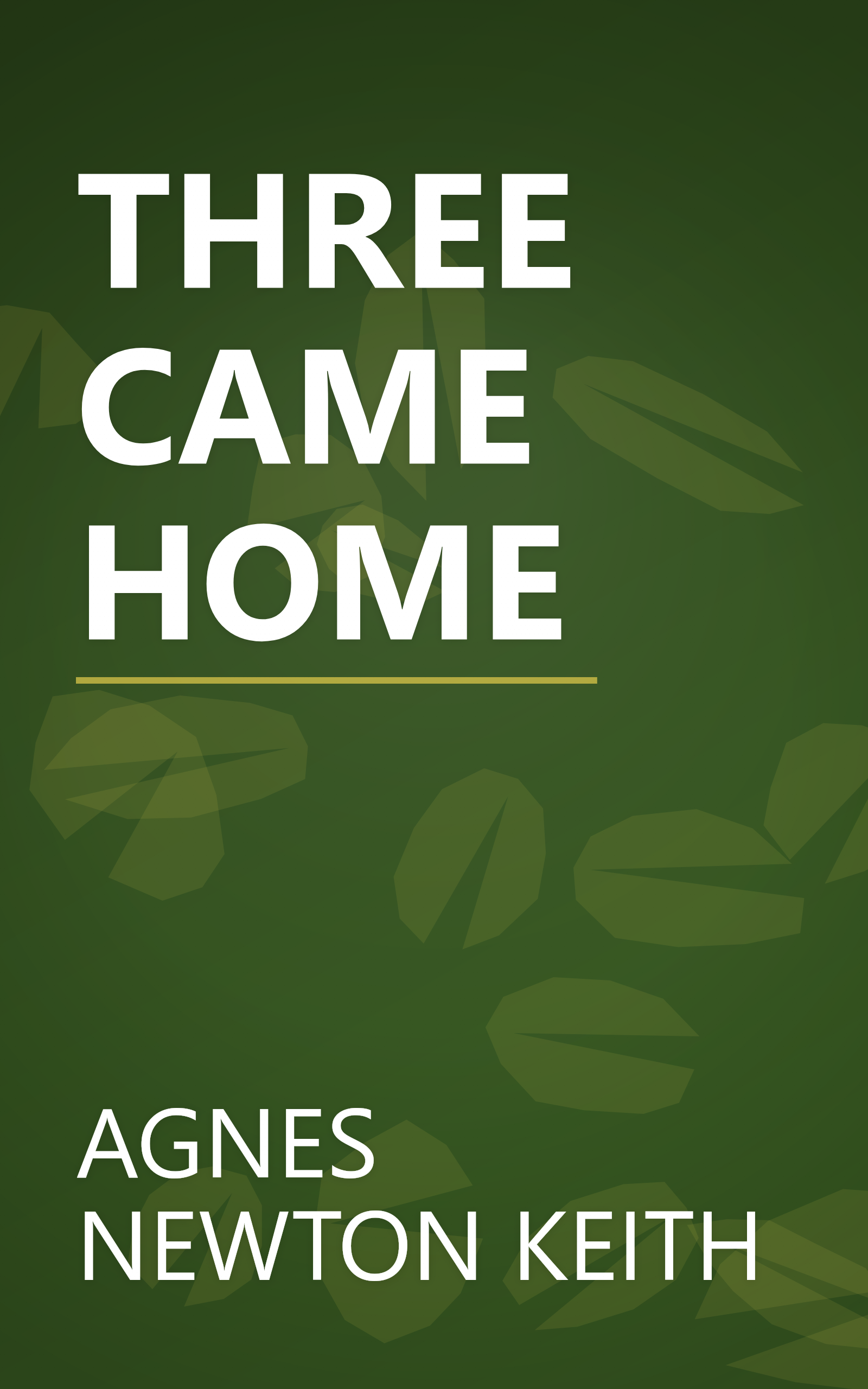 THREE CAME HOME book cover