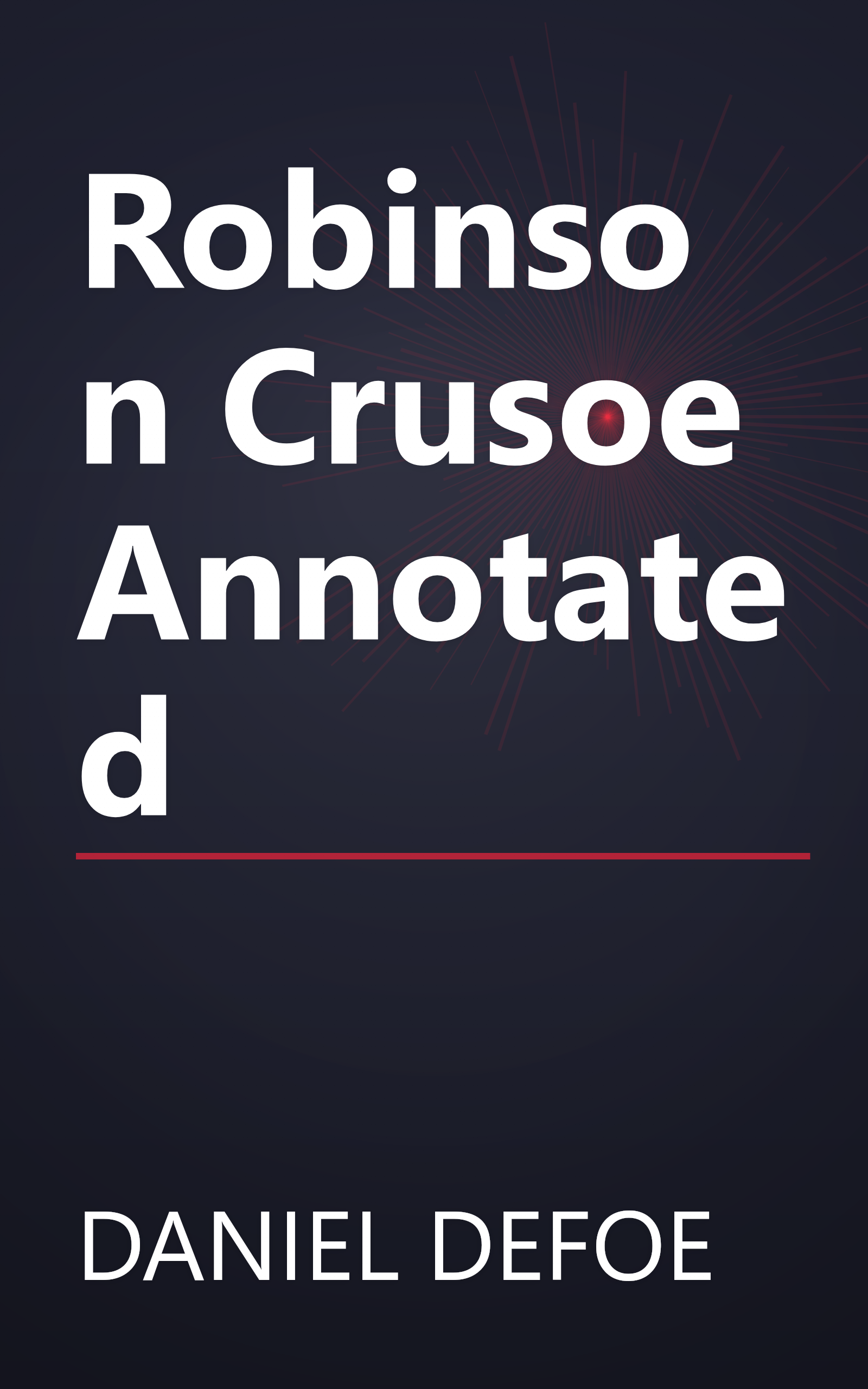 Robinson Crusoe Annotated book cover