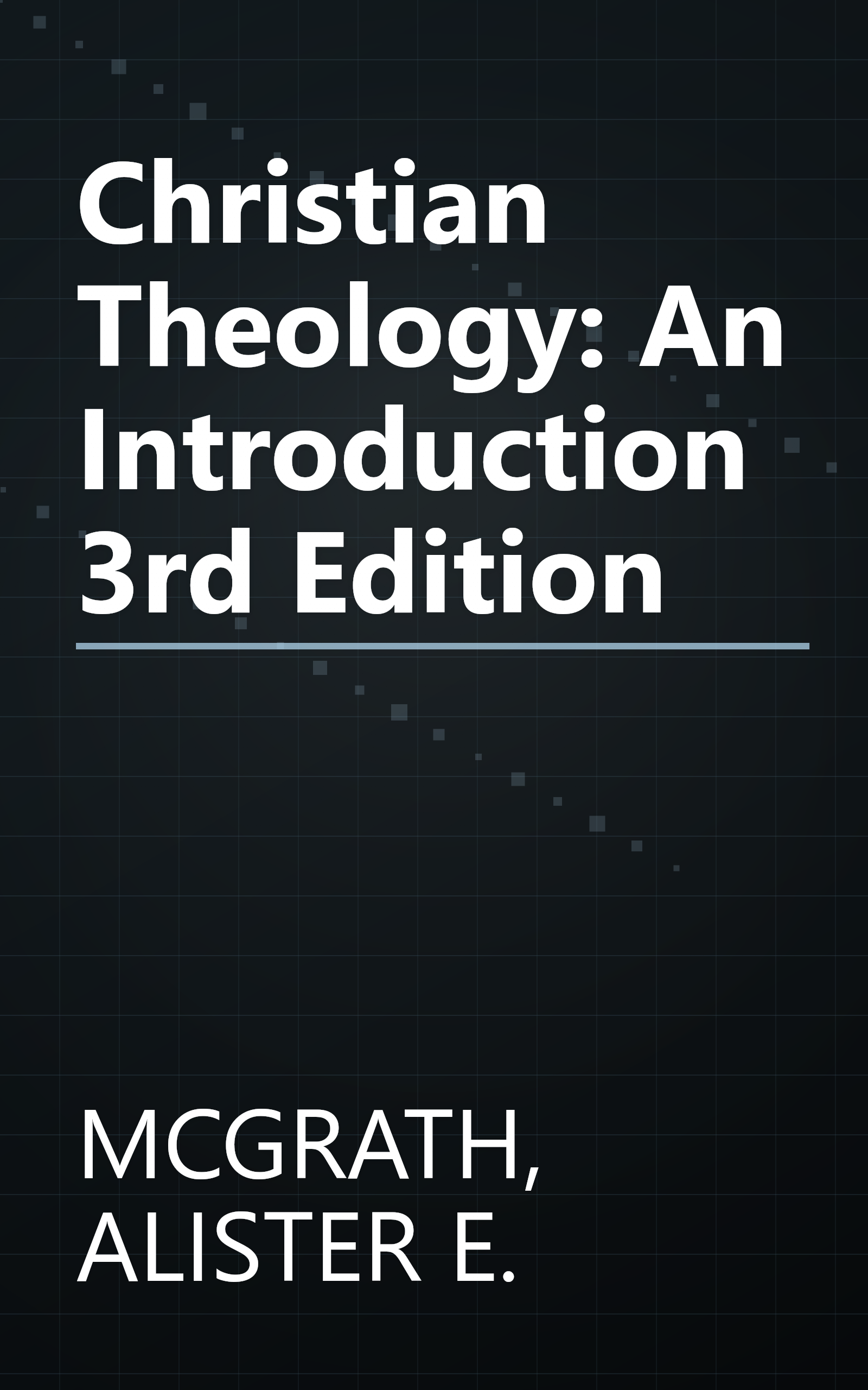 Christian Theology: An Introduction 3rd Edition book cover