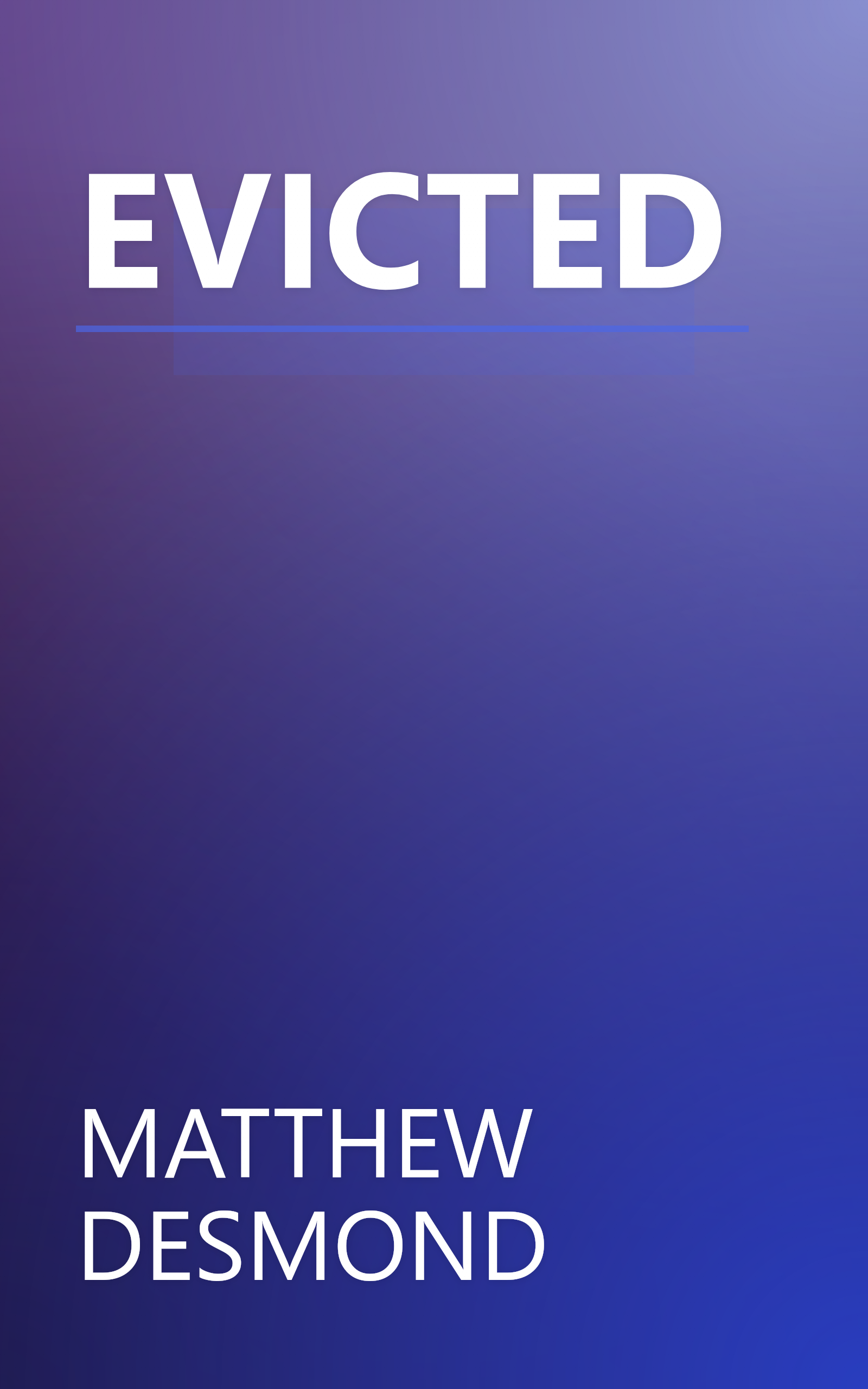 EVICTED book cover