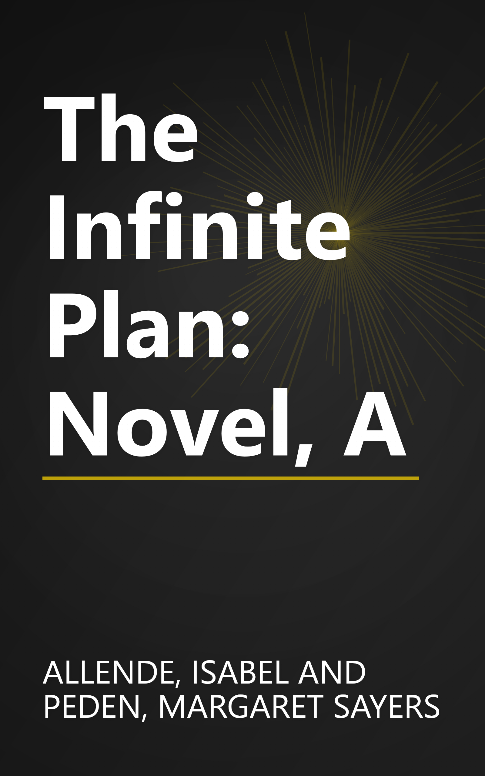 The Infinite Plan: Novel, A book cover