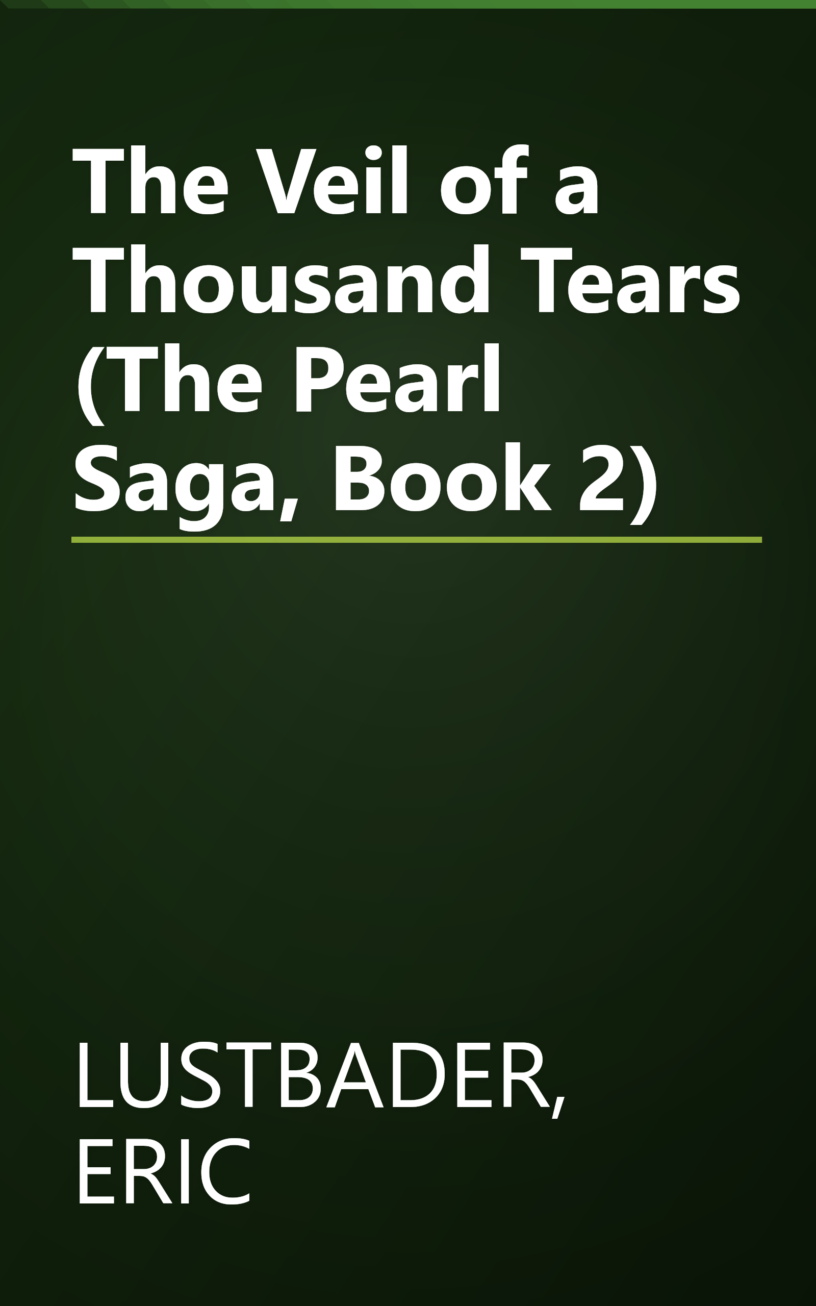 The Veil of a Thousand Tears (The Pearl Saga, Book 2) book cover