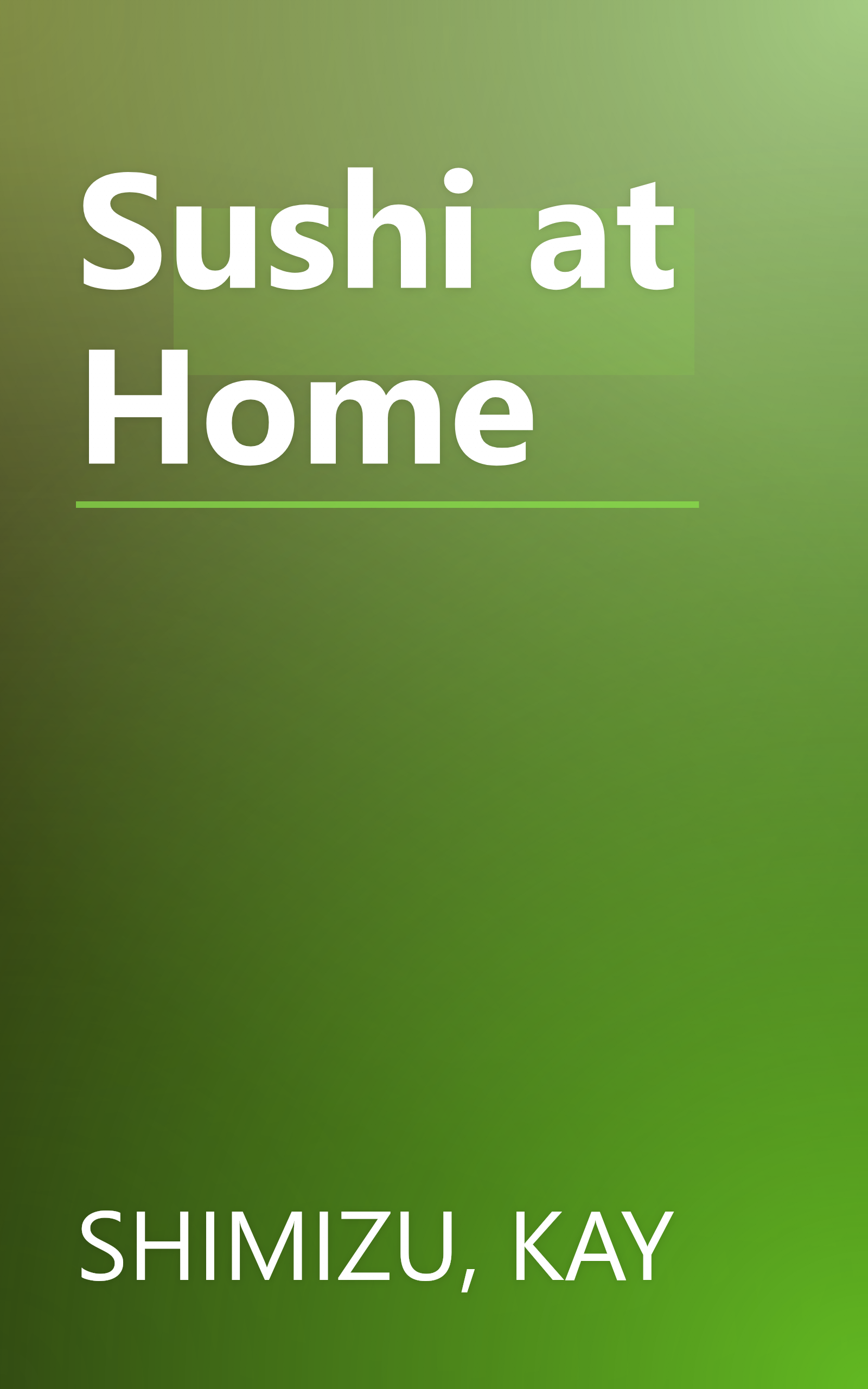 Sushi at Home book cover