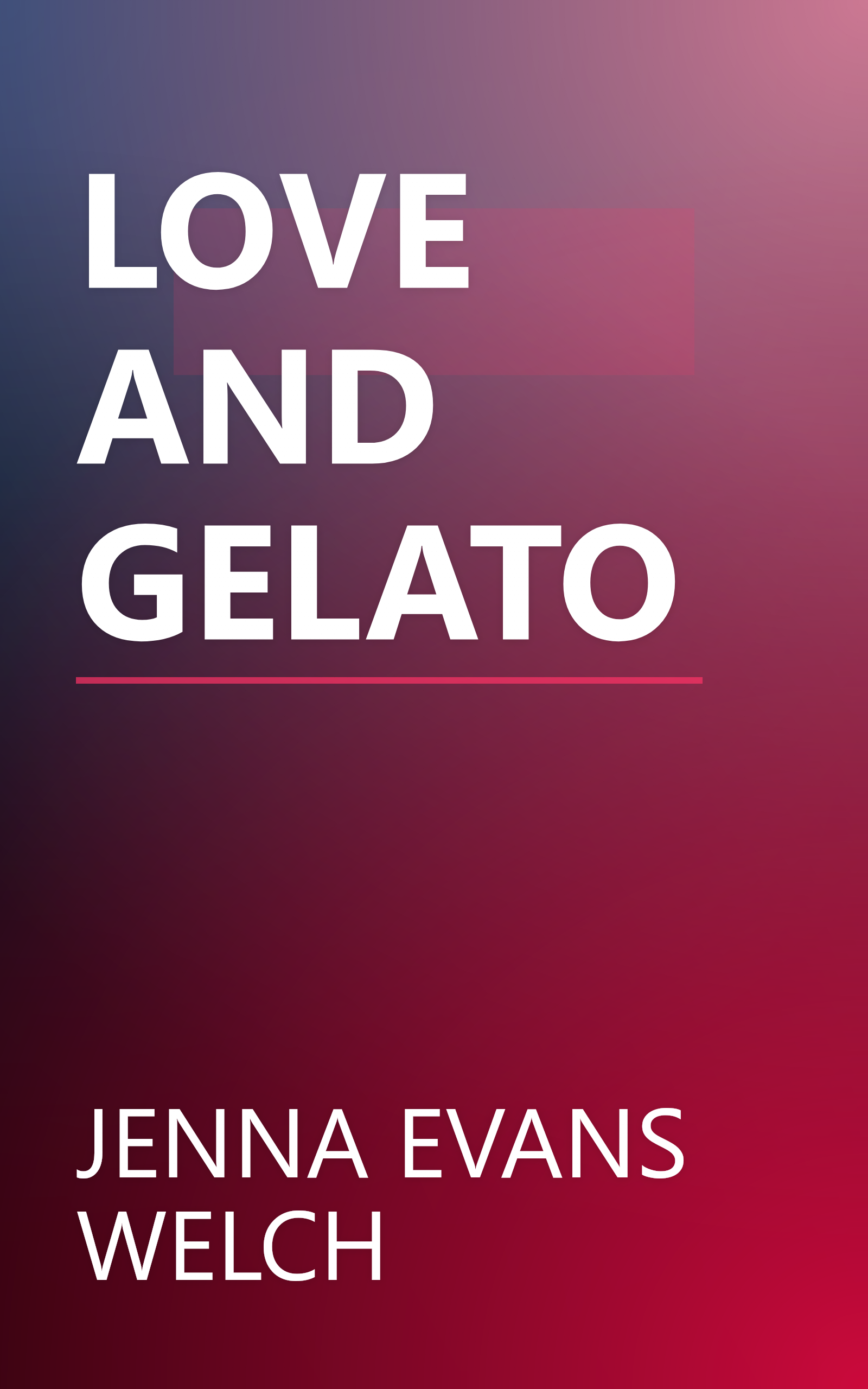 LOVE AND GELATO book cover