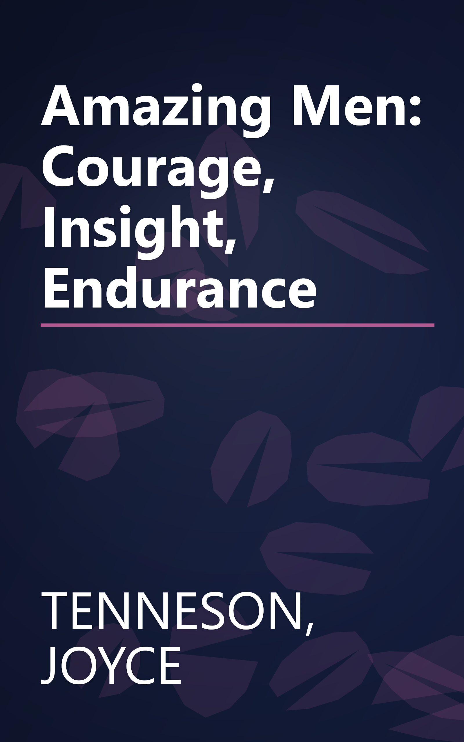 Amazing Men: Courage, Insight, Endurance book cover