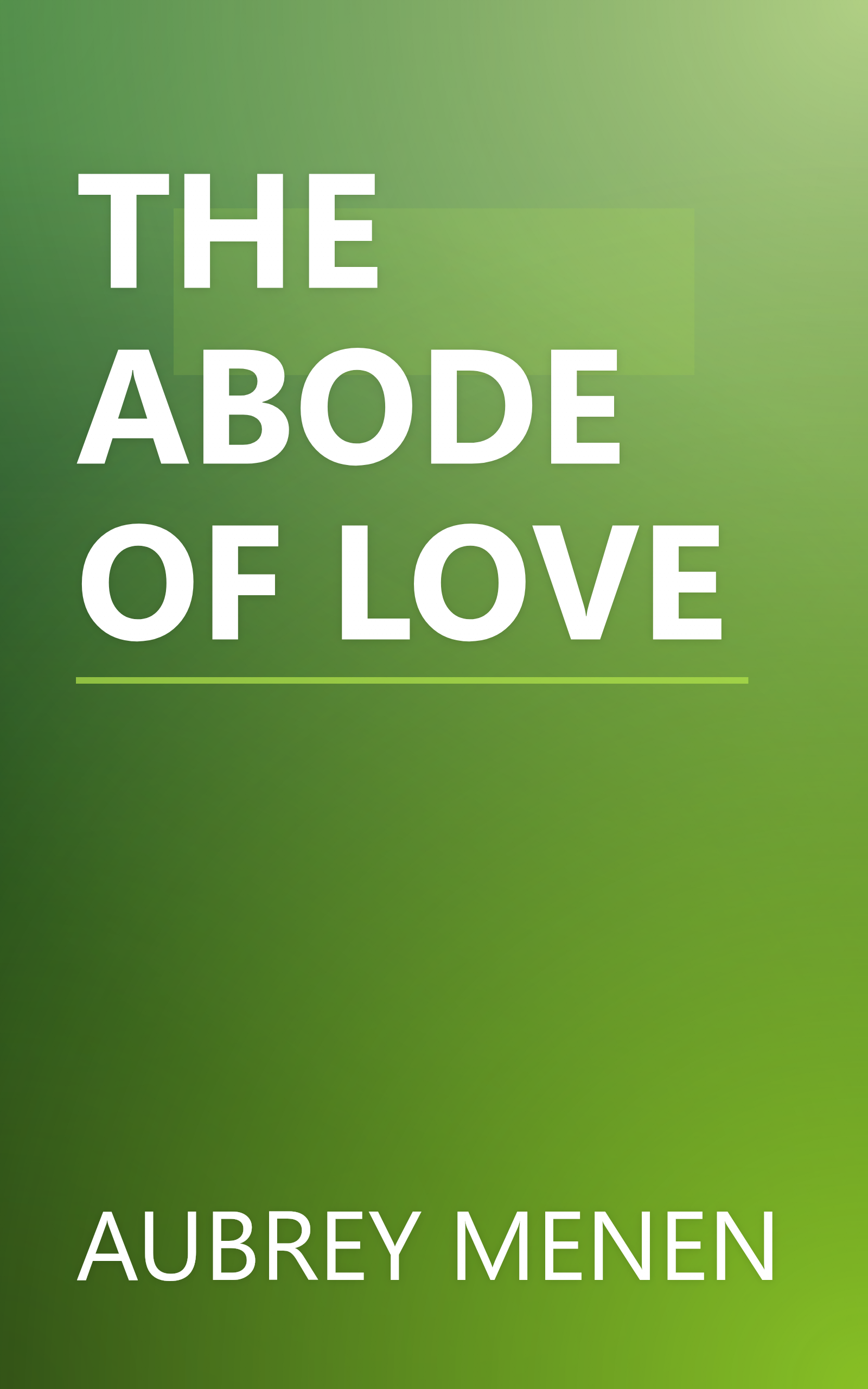 THE ABODE OF LOVE book cover