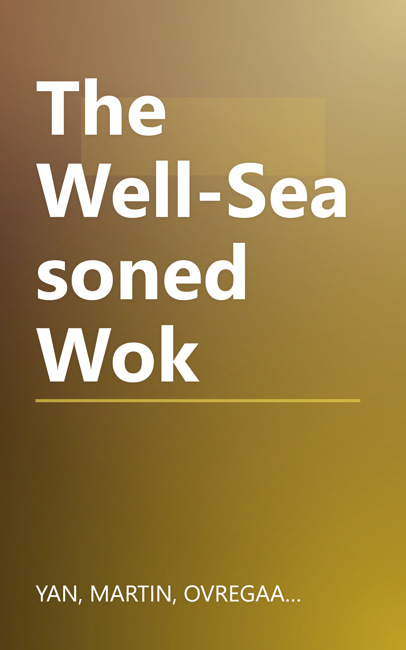 The Well-Seasoned Wok book cover