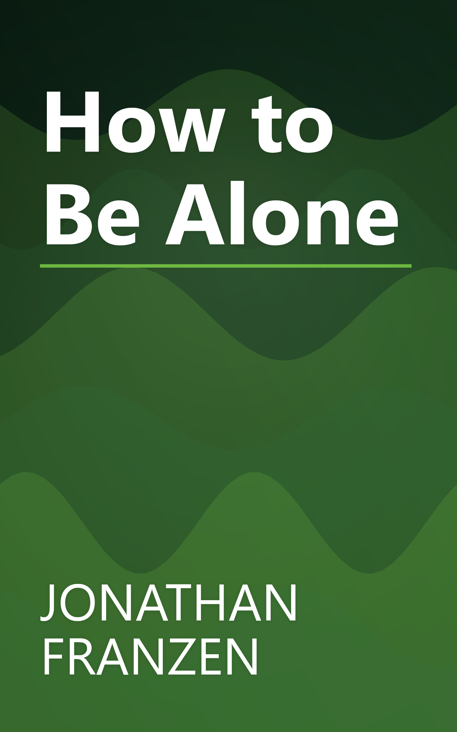 How to Be Alone book cover