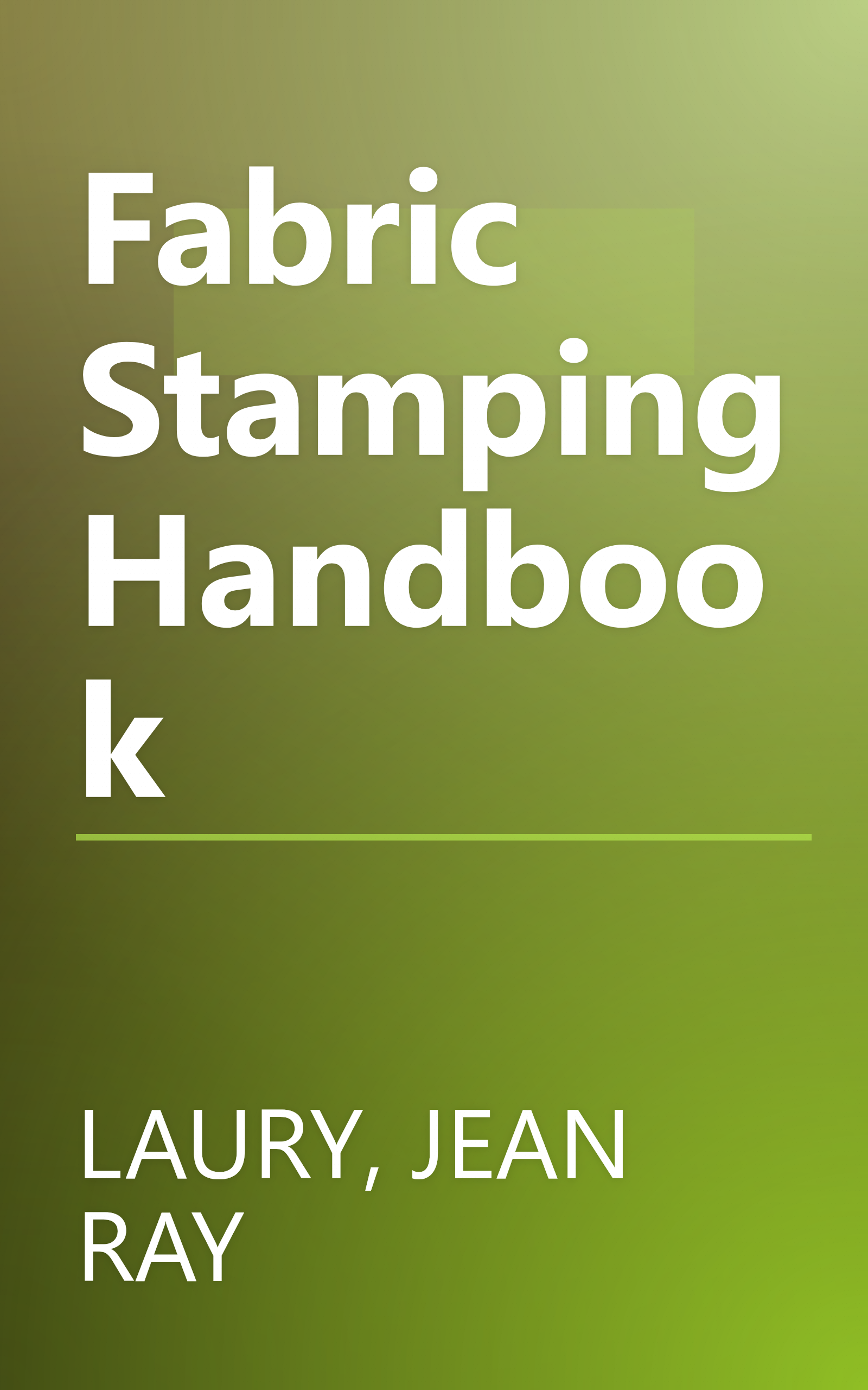 Fabric Stamping Handbook book cover