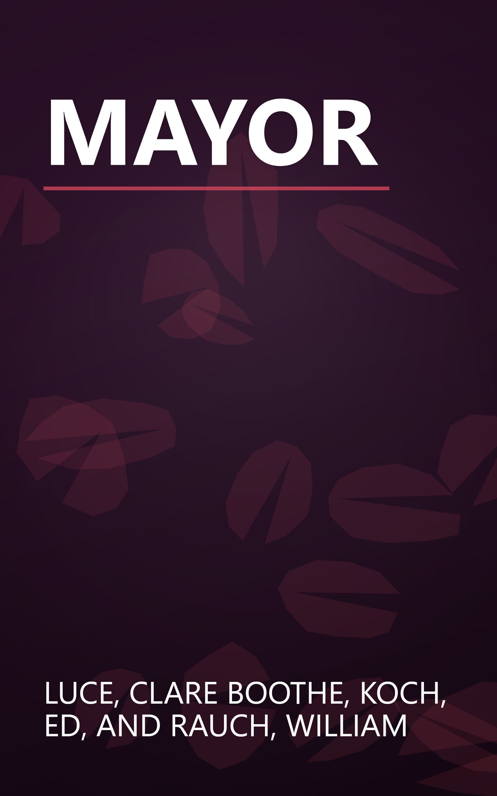 MAYOR book cover