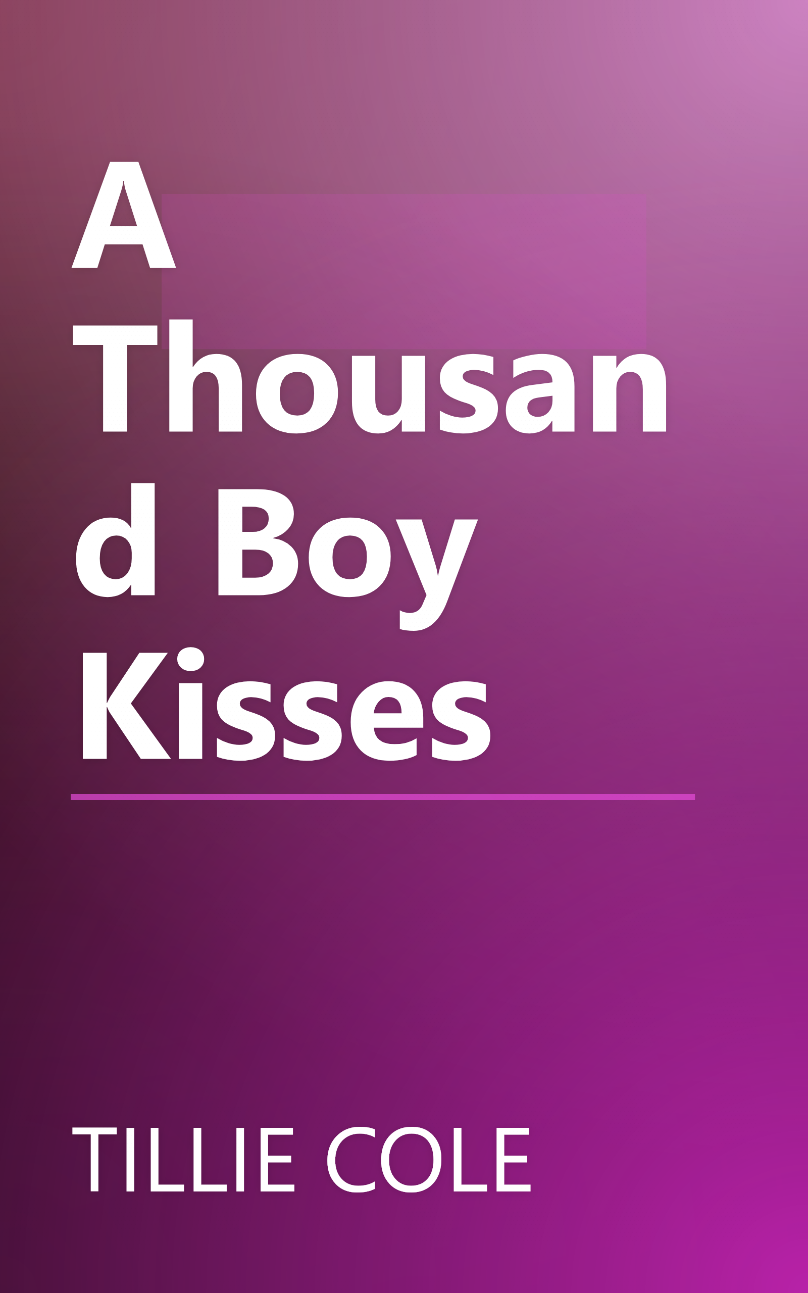 A Thousand Boy Kisses book cover