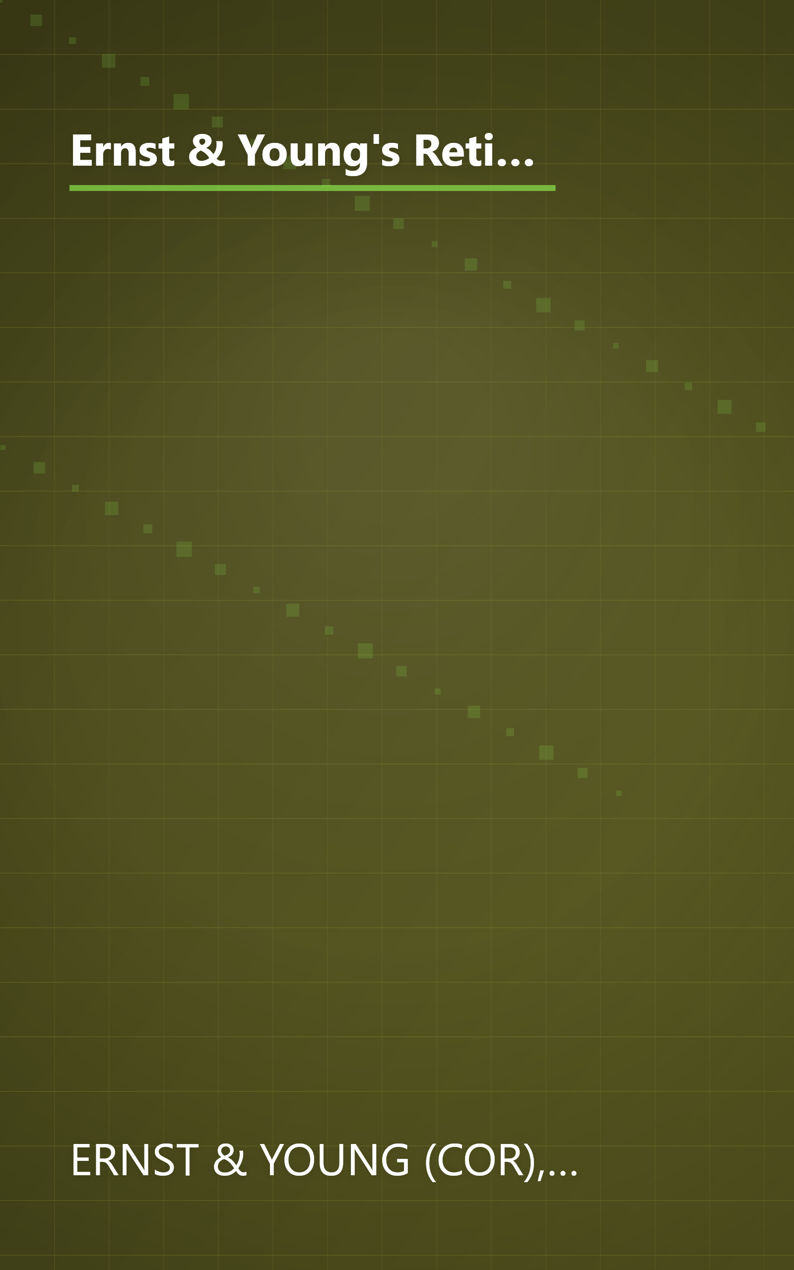 Ernst & Young's Retirement Planning Guide: Take Care of Your Finances Now...And They'll Take Care of You Later (ERNST AND YOUNG'S RETIREMENT PLANNING GUIDE) book cover