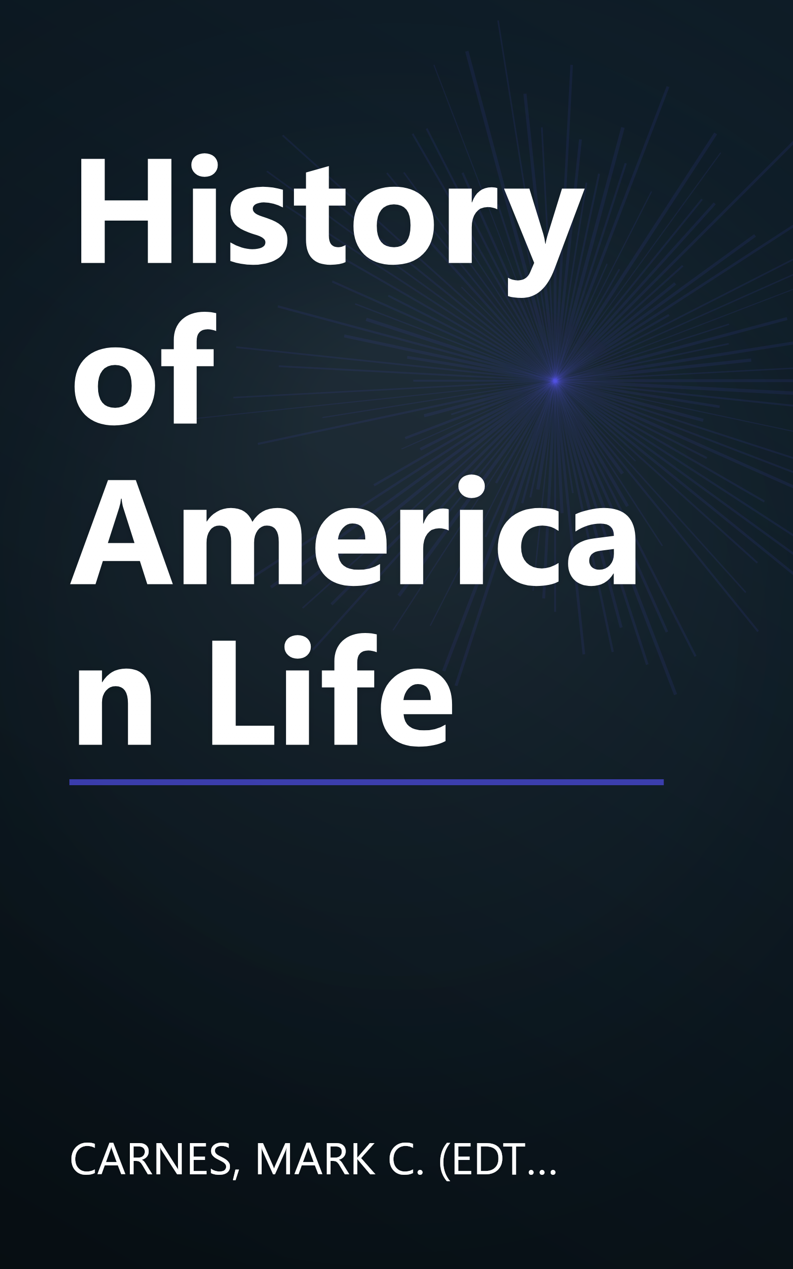 History of American Life book cover